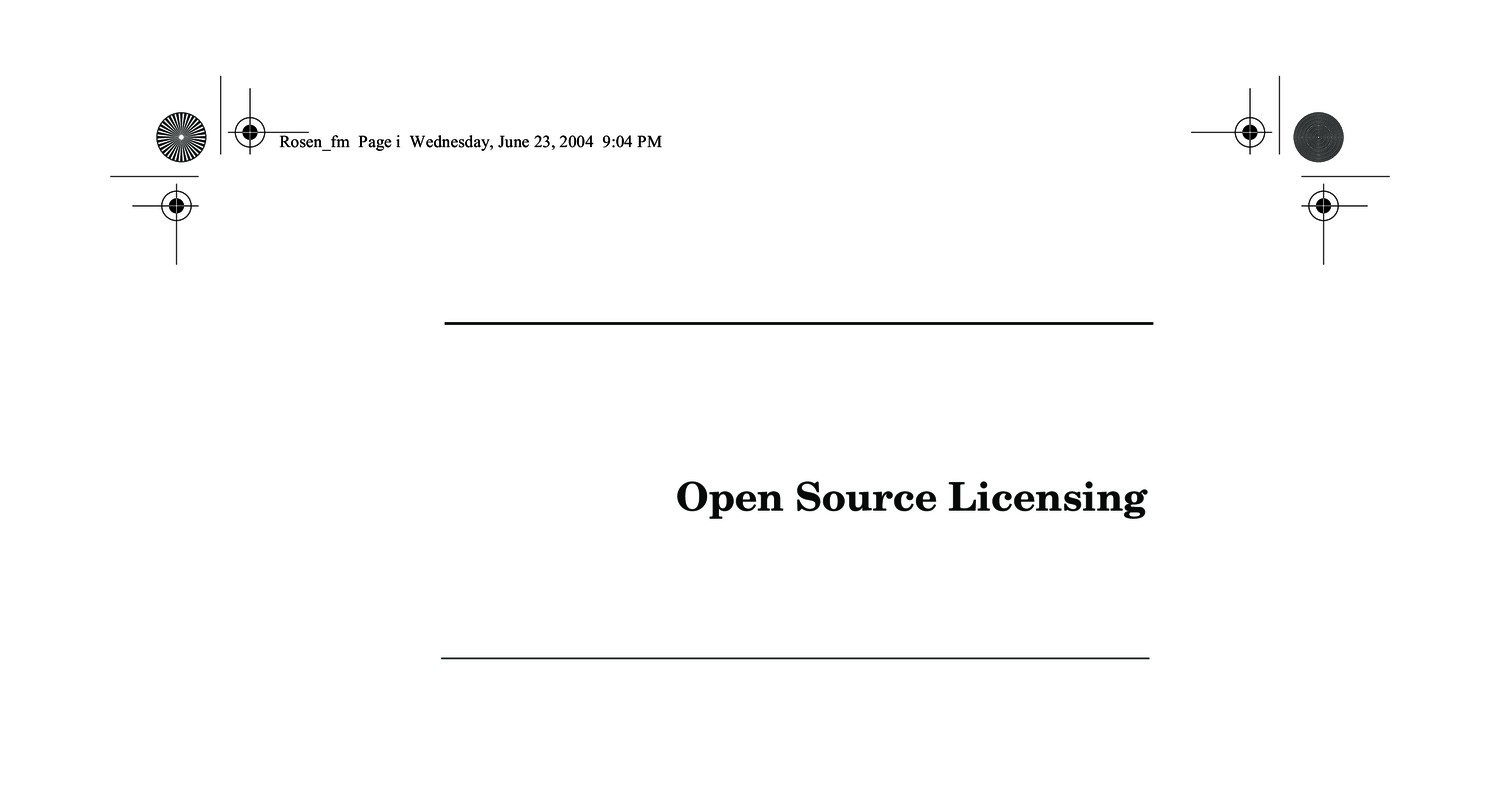 Lawrence Lessig-Foreward-Open Source Licensing-2005.pdf | DocDroid