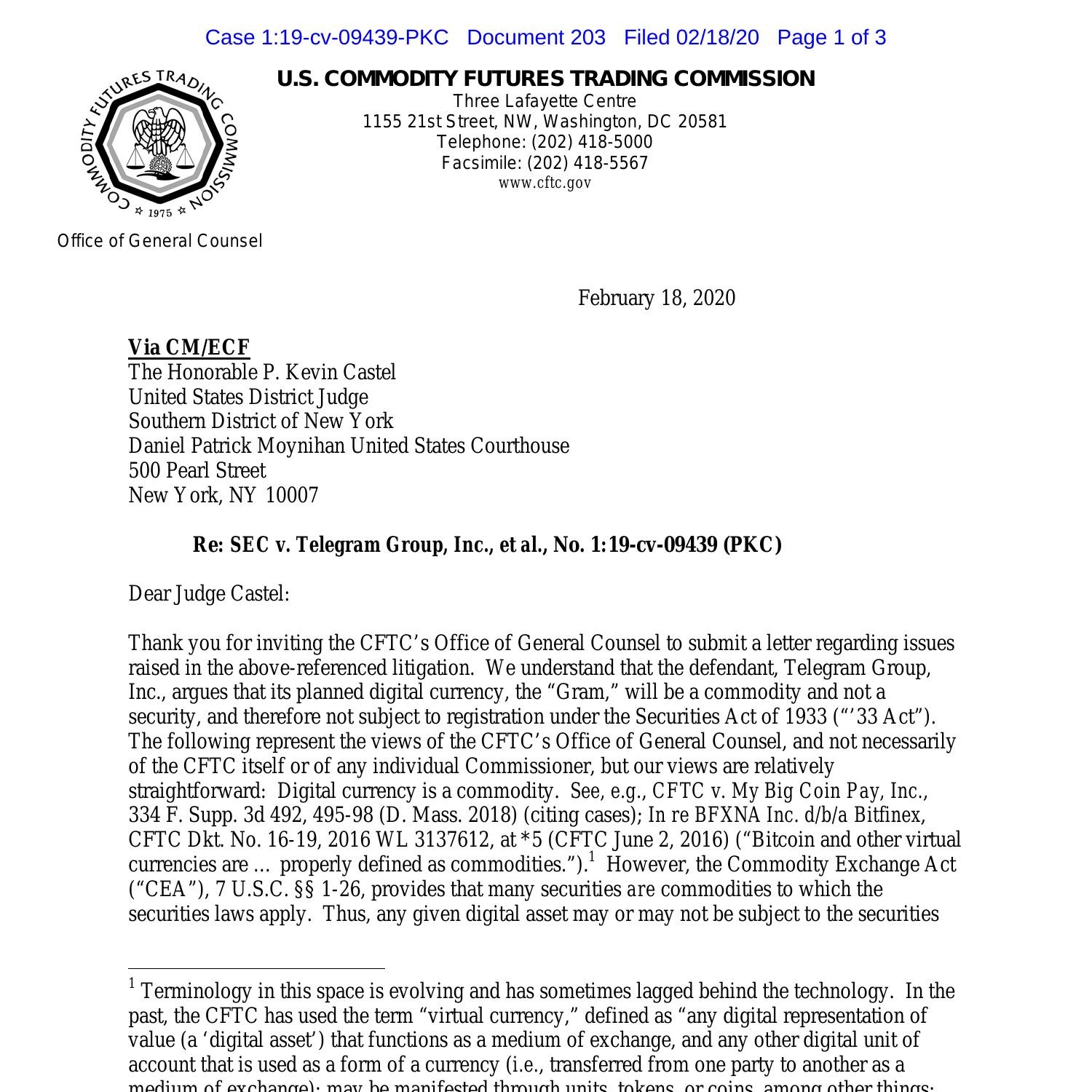 CFTC Letter In Telegram Case.pdf | DocDroid