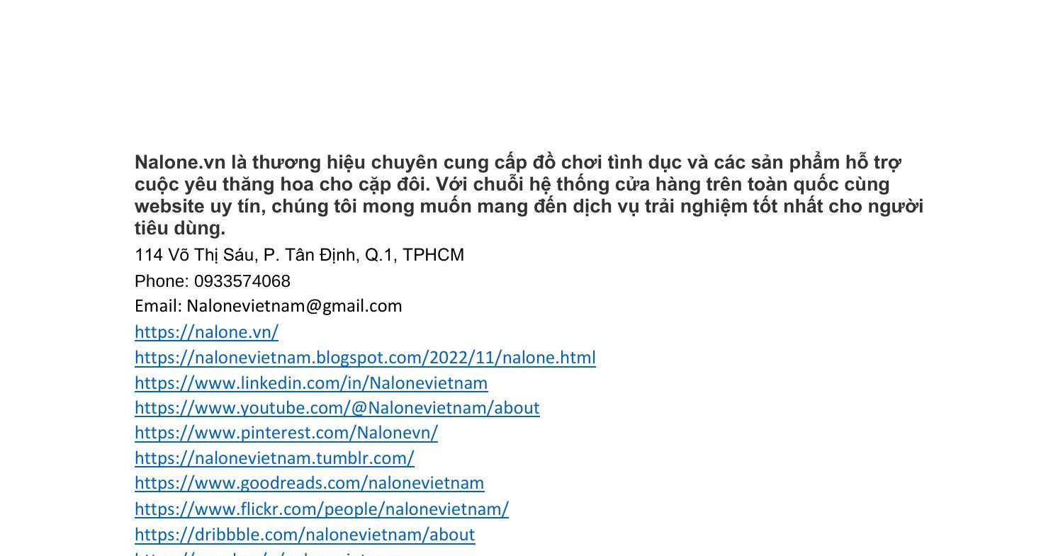 Nalone.vn Cửa Hàng Sextoy Đồ Chơi Người Lớn Giá Rẻ.docx | DocDroid