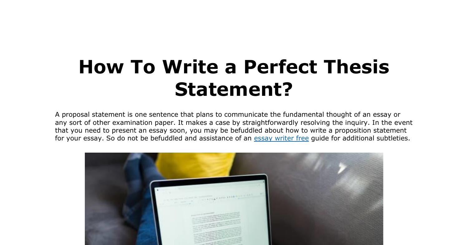 How To Write a Perfect Thesis Statement.pdf | DocDroid
