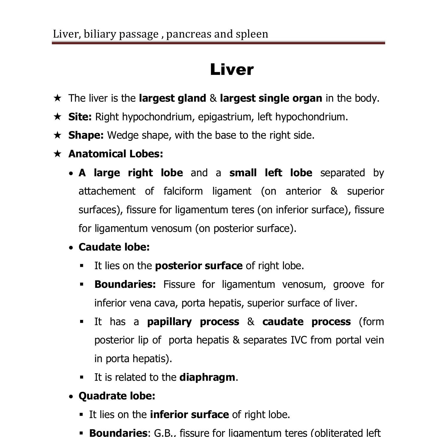 Anatomy liver , biliary , pancreas and spleen 2022.doc | DocDroid
