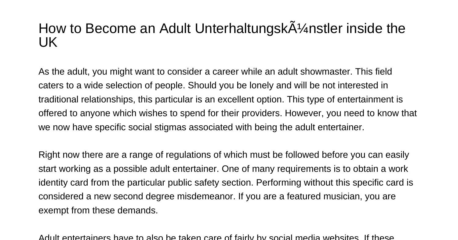 How to Become an Adult Entertainer inside the UKfrwwc.pdf.pdf | DocDroid