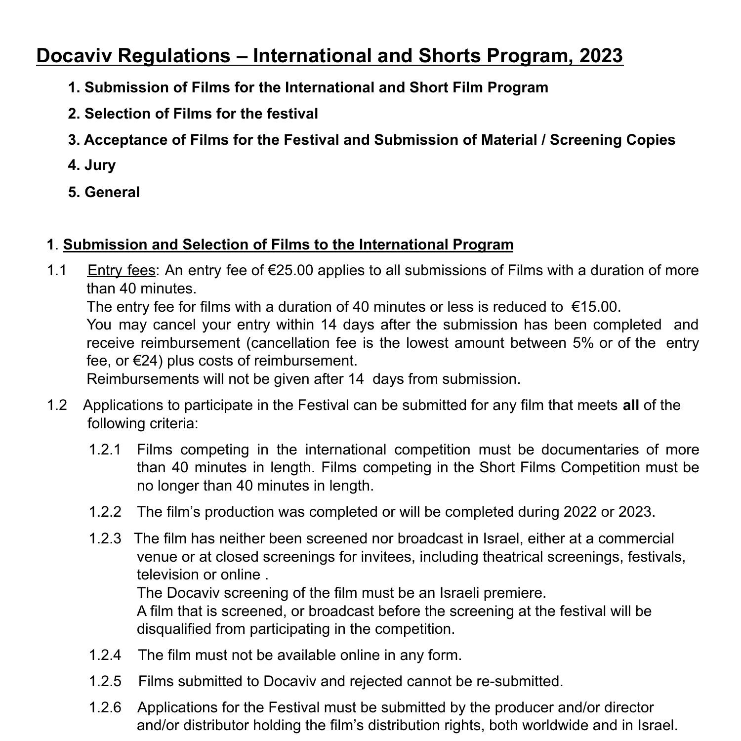 Docaviv Regulations 2023 - International Program and Shorts Competition.docx.pdf | DocDroid