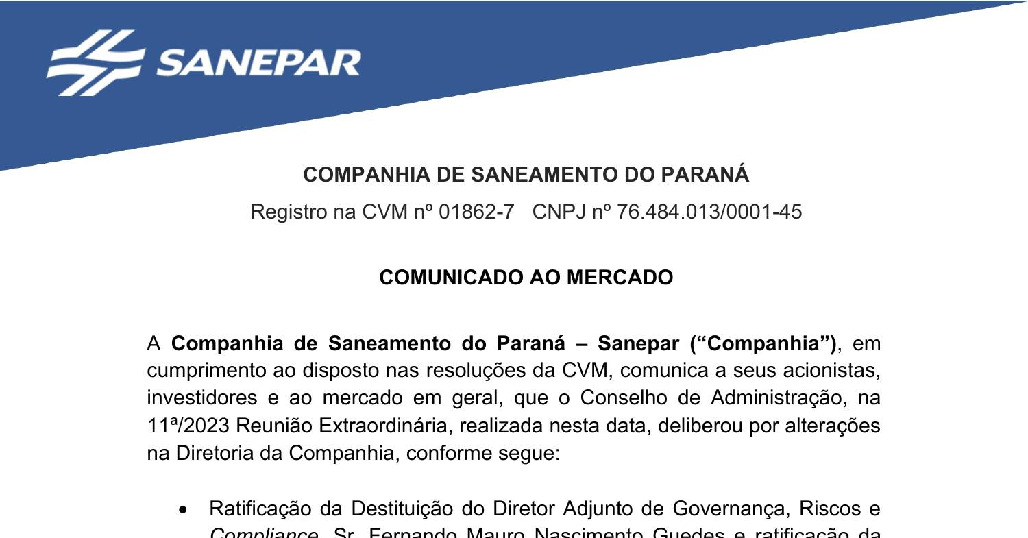 Comunicado-ao-Mercado-Sanepar-2023-04-27-NzRjcrB6.pdf | DocDroid