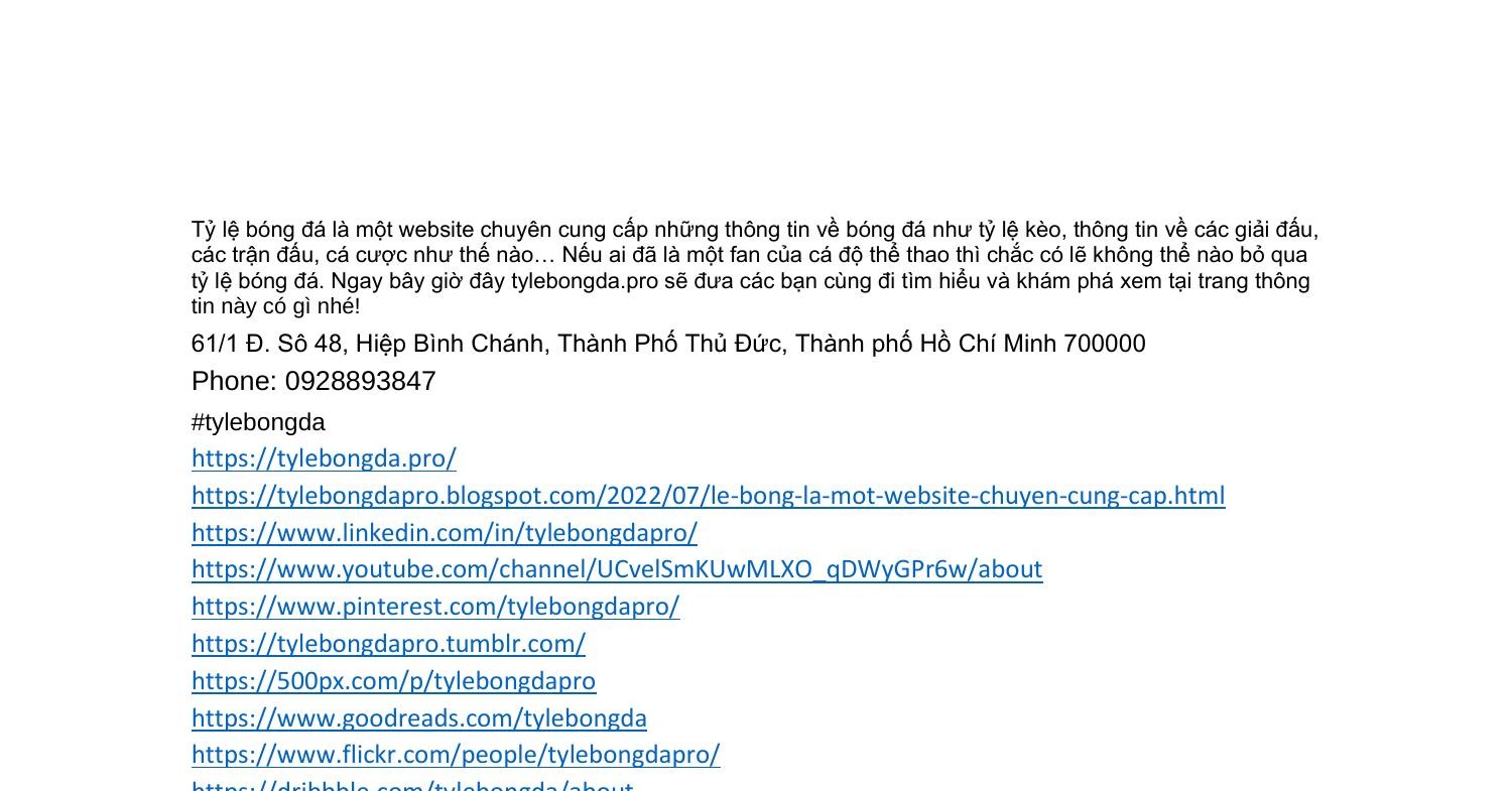 Tỷ Lệ Bóng Đá.docx | DocDroid