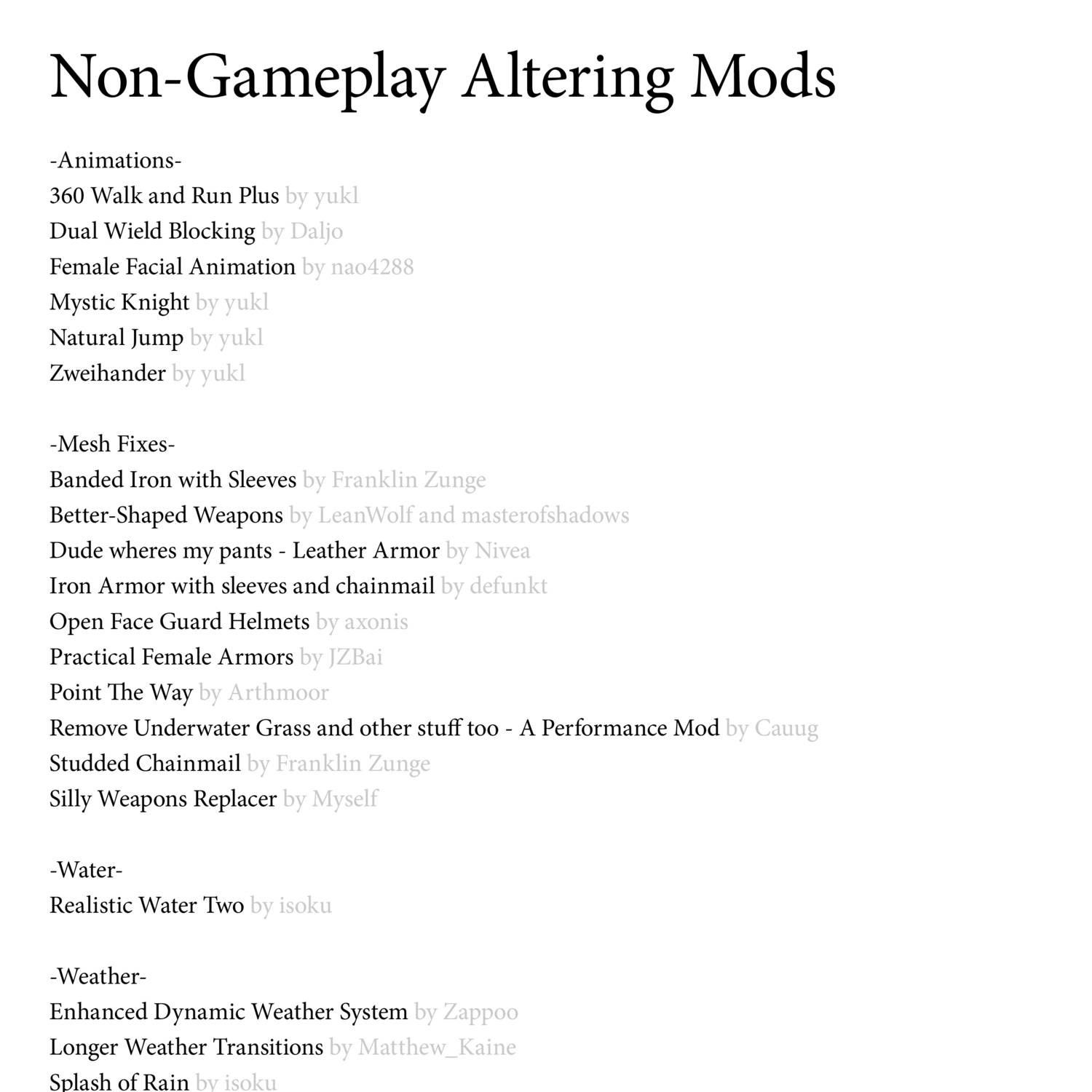 Mod List.pdf | DocDroid