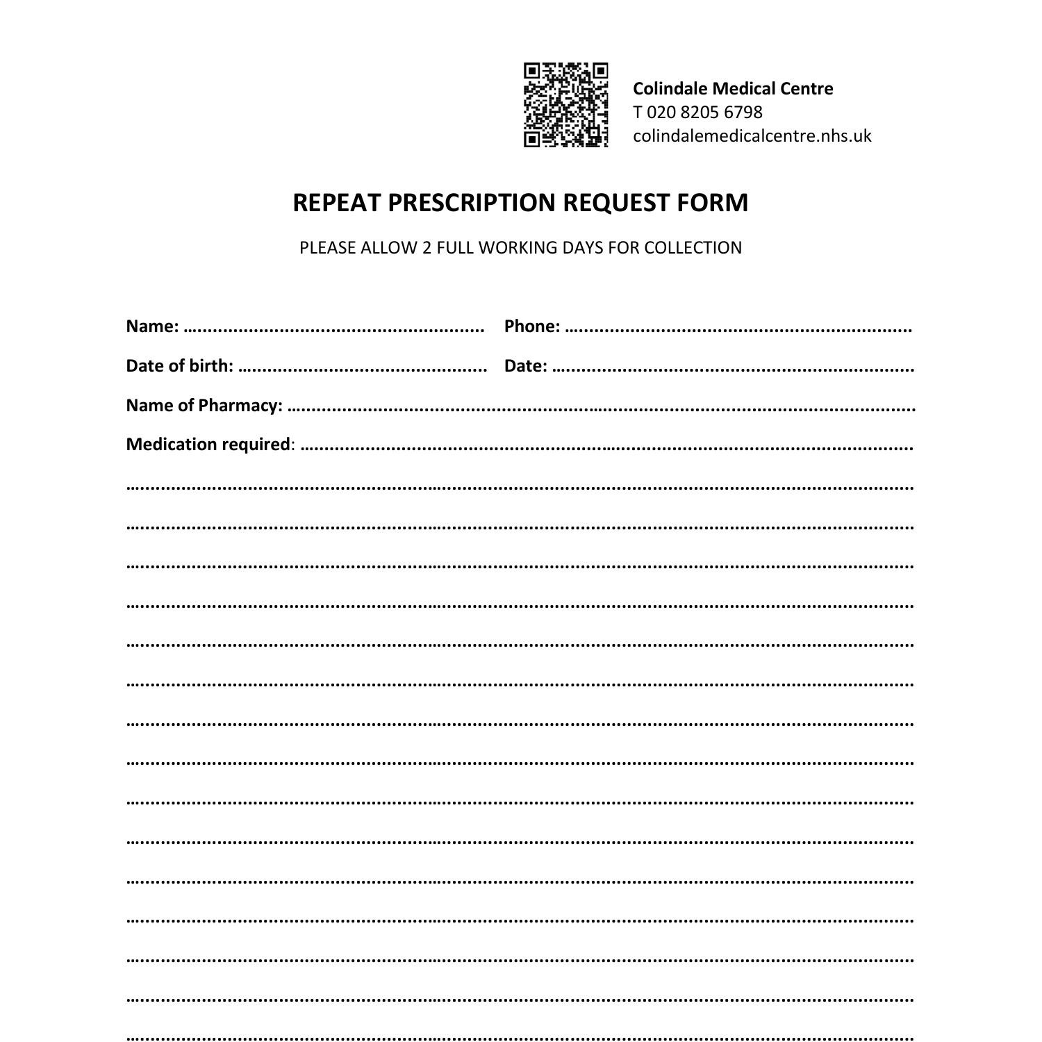 Repeat Prescription Request Form.docx | DocDroid
