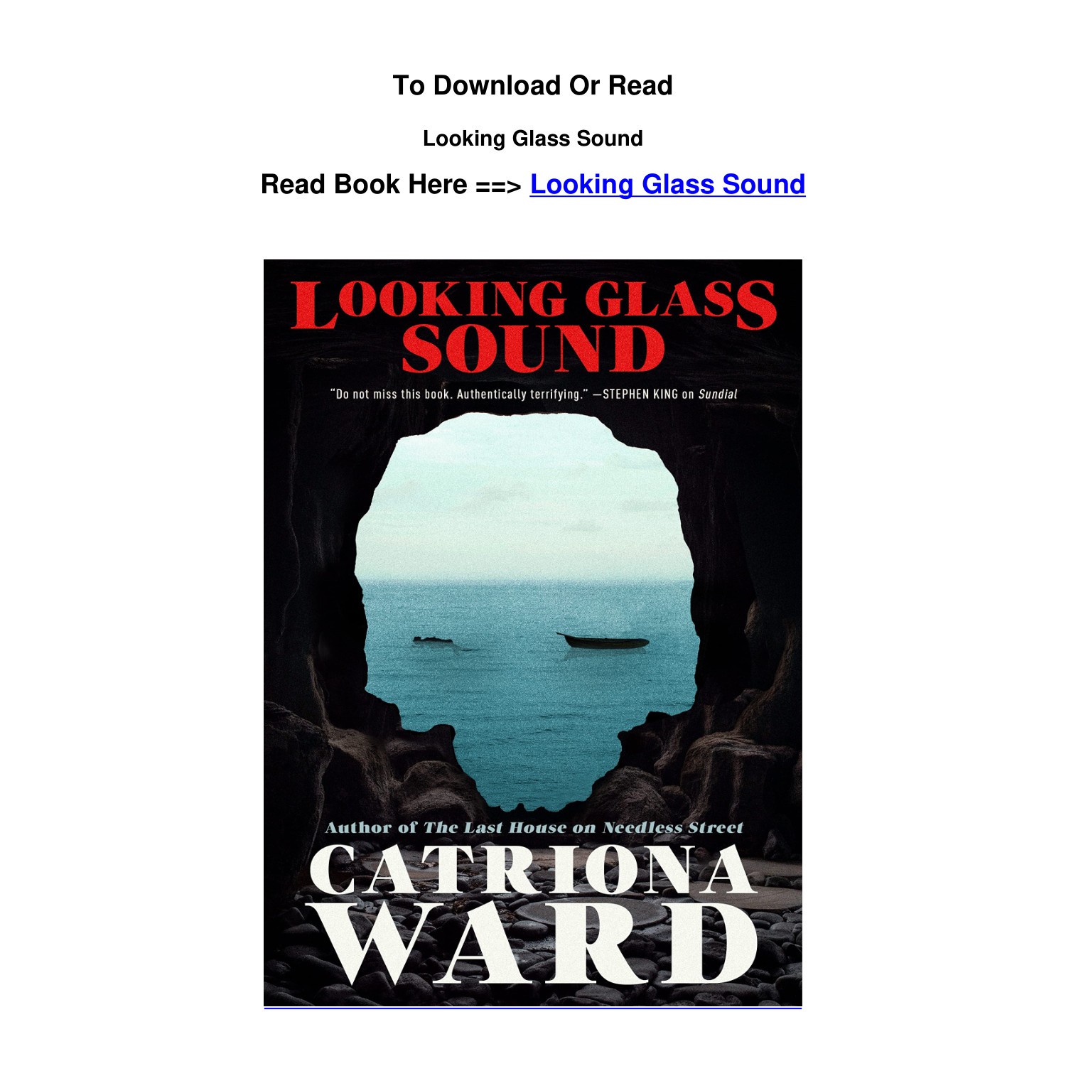 Download Pdf Looking Glass Sound BY Catriona Ward.pdf | DocDroid
