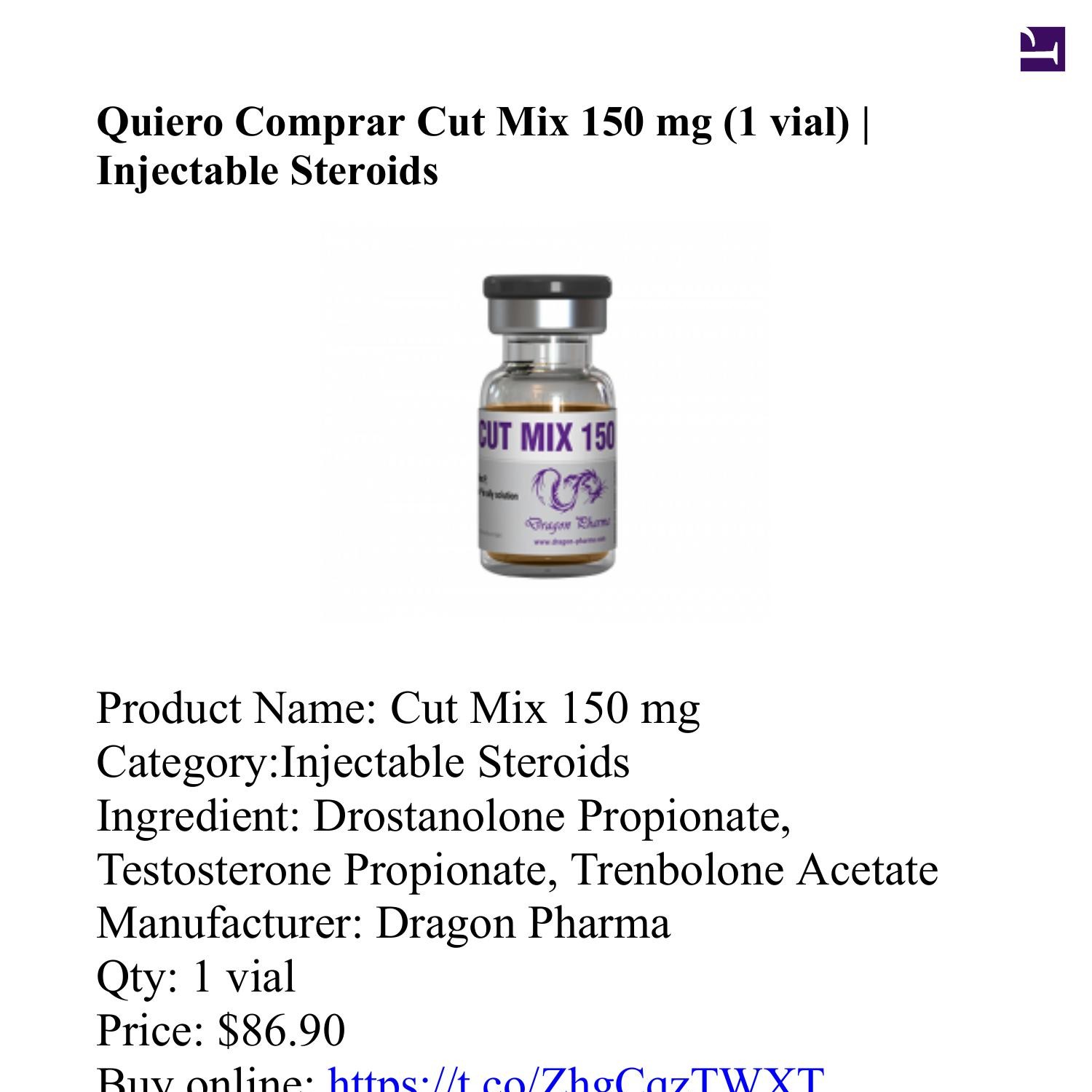 Quiero Comprar Cut Mix 150 mg 1 vial Dragon Pharma.pdf | DocDroid