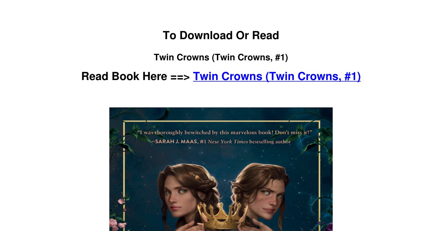 epub download Twin Crowns Twin Crowns 1 BY Catherine Doyle.pdf | DocDroid
