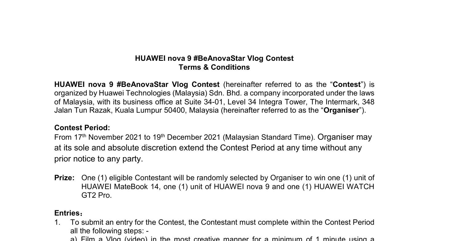 #BeAnovaStarVlog Contest Terms and Conditions.pdf | DocDroid