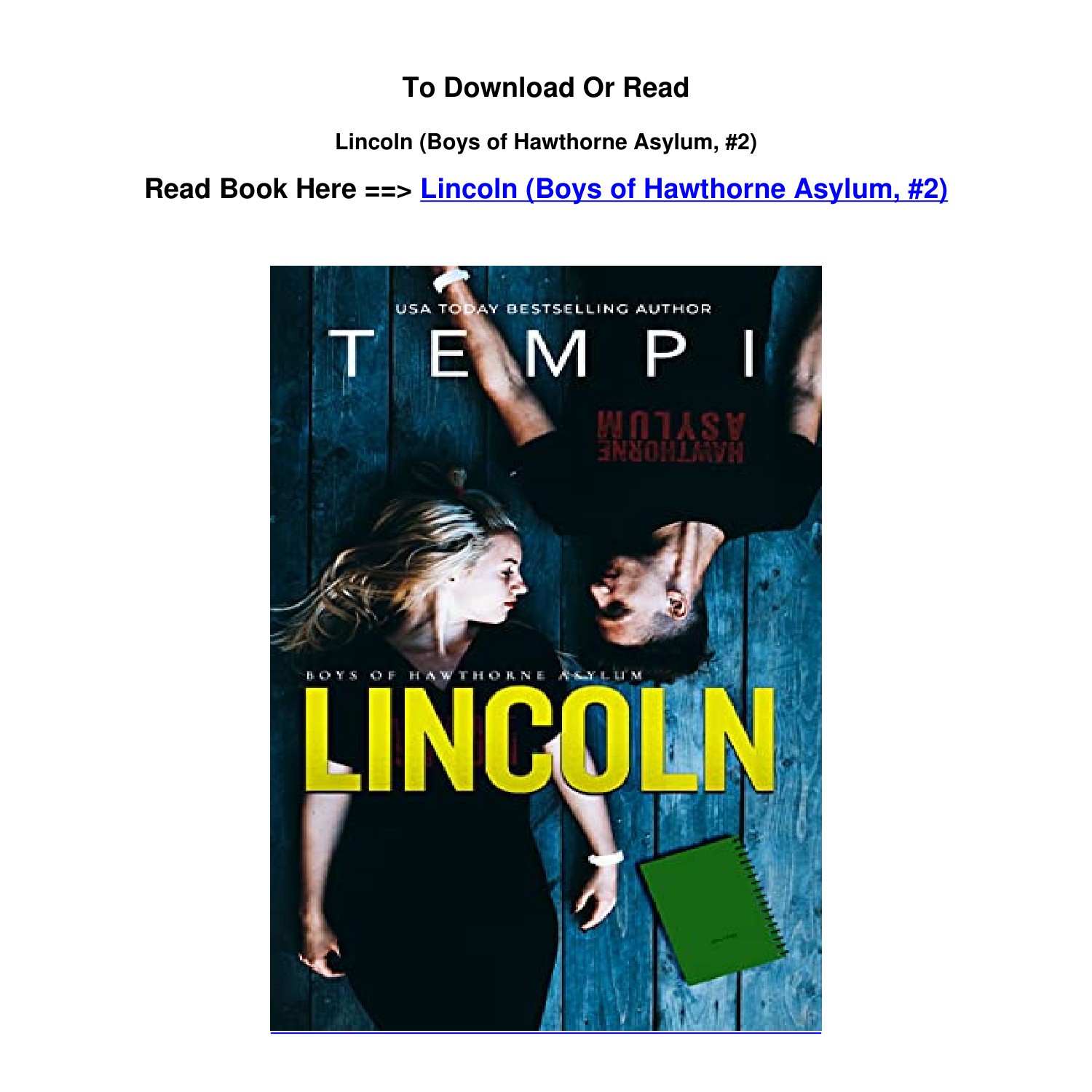 download EPub Lincoln Boys of Hawthorne Asylum 2 By Tempi Lark.pdf | DocDroid