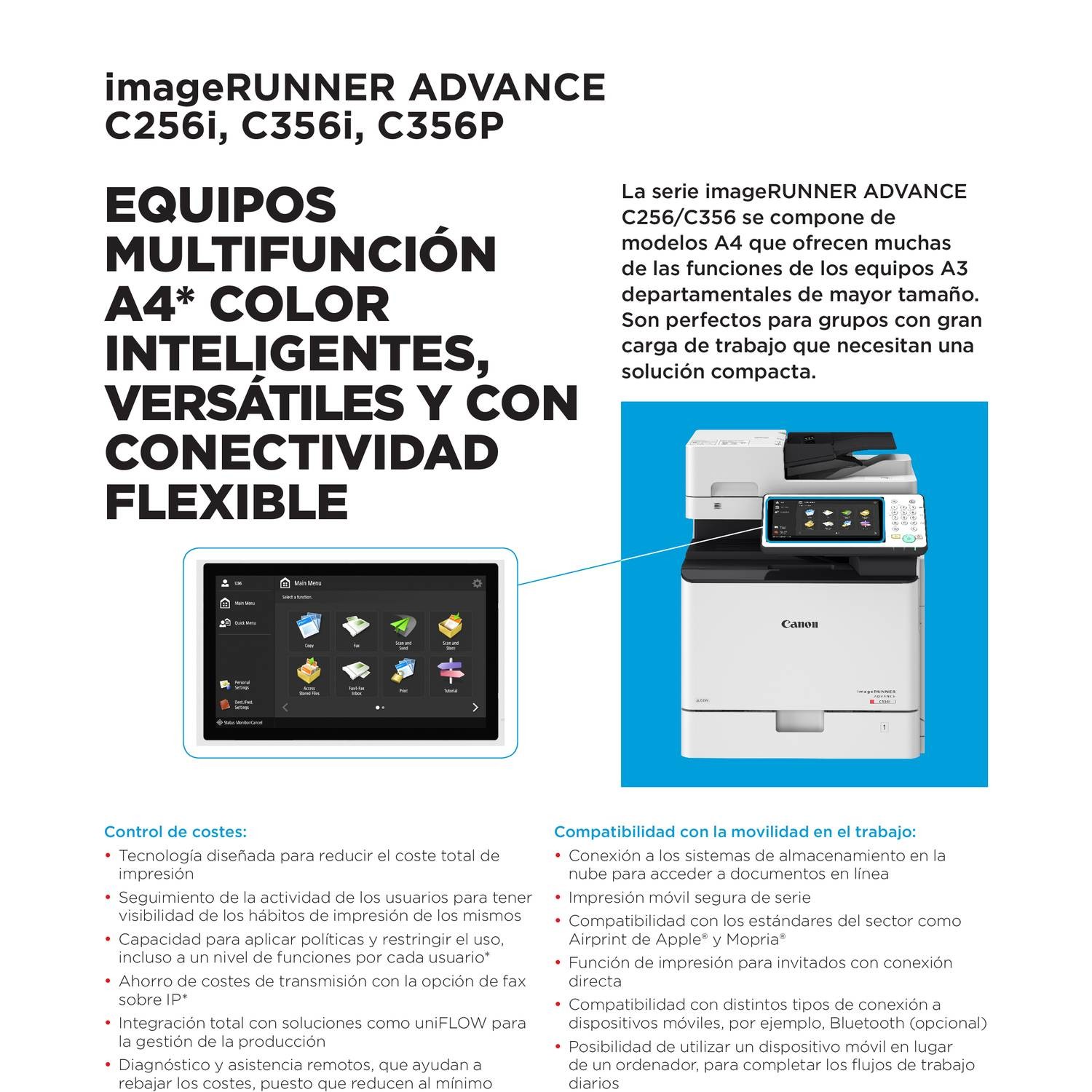 imageRUNNER ADVANCE C256-C356 series_Datasheet_ES_Final_HR-Digi.pdf | DocDroid