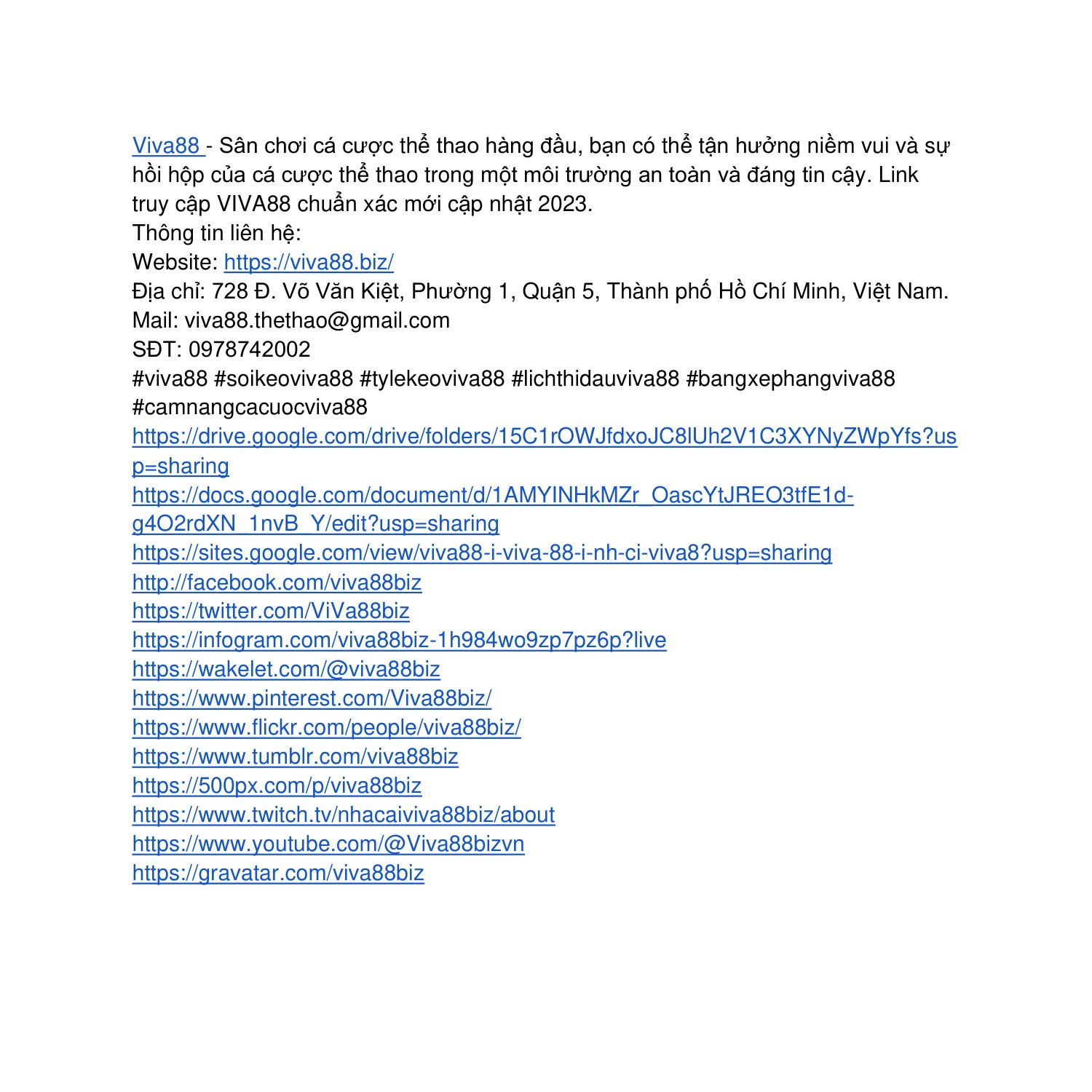 VIVA88 I VIVA 88 I NHÀ CÁI VIVA88.docx | DocDroid