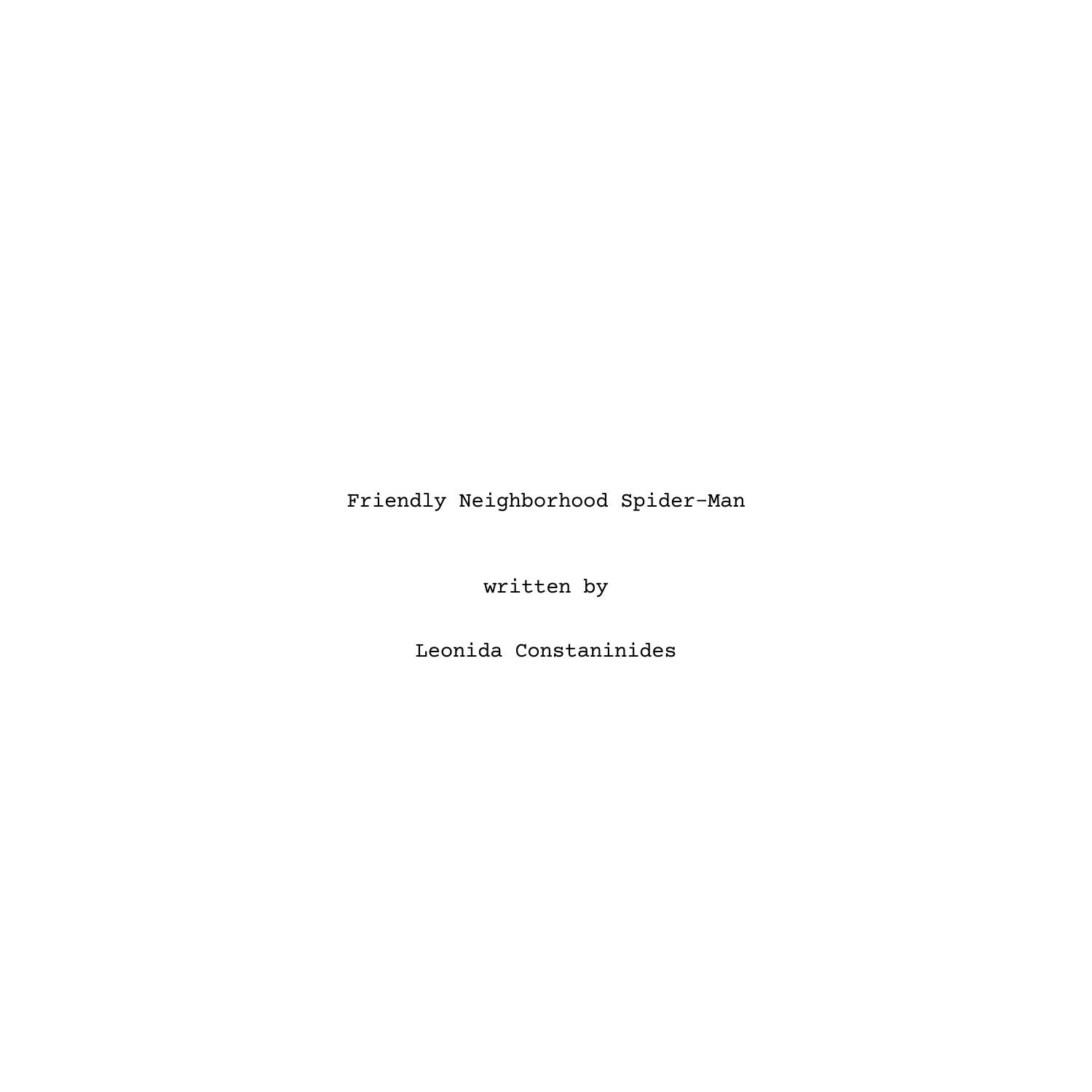 Friendly Neighborhood Spider-Man Final Draft.pdf | DocDroid