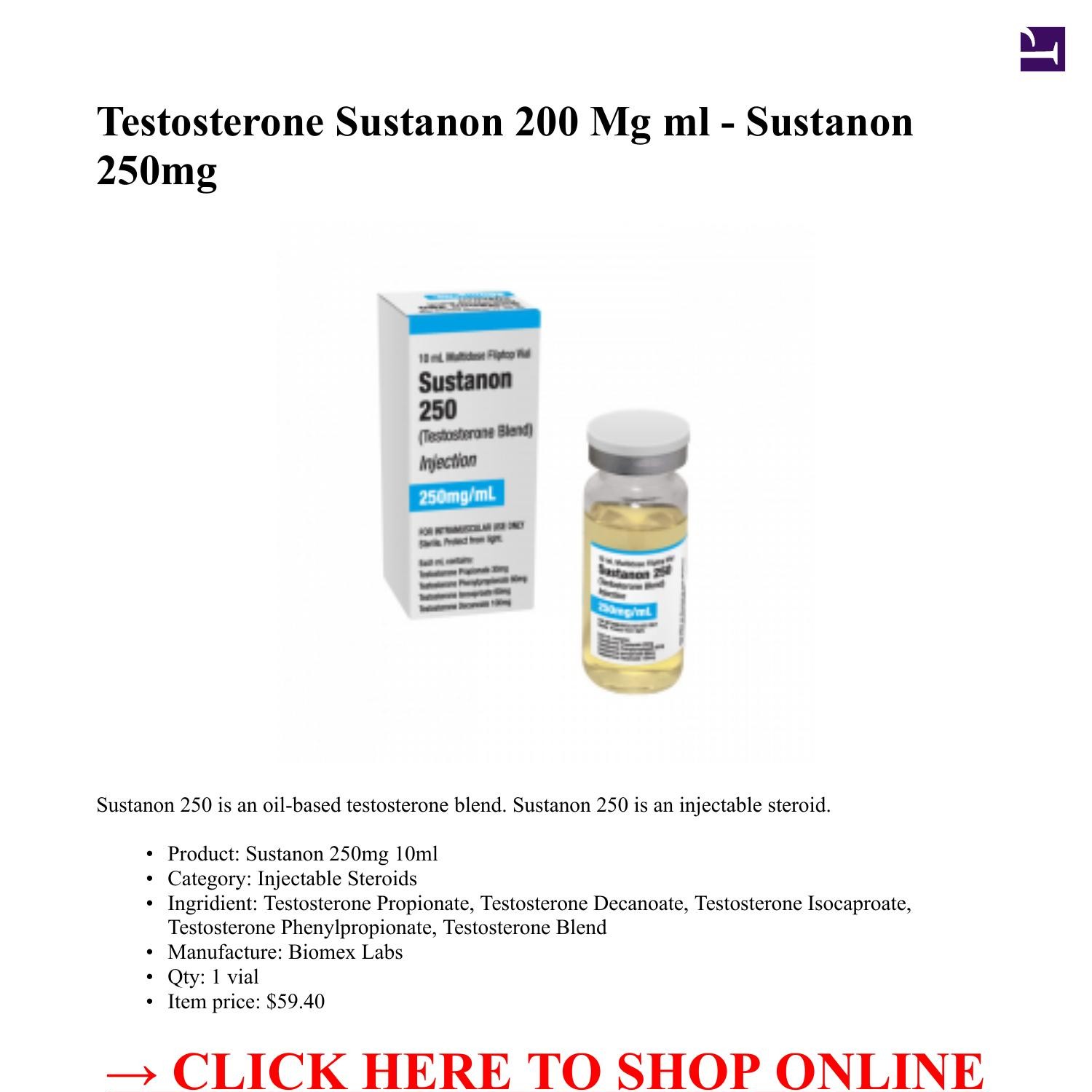 Testosterone Sustanon 200 Mg ml - Sustanon 250mg 1 vial 10ml.pdf | DocDroid