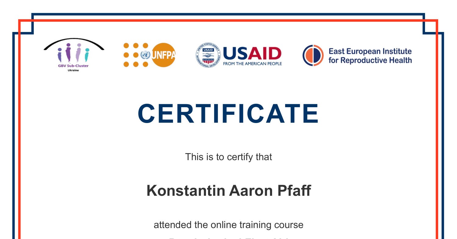 Certificate for online training – Konstantin Aaron Pfaff.pdf | DocDroid