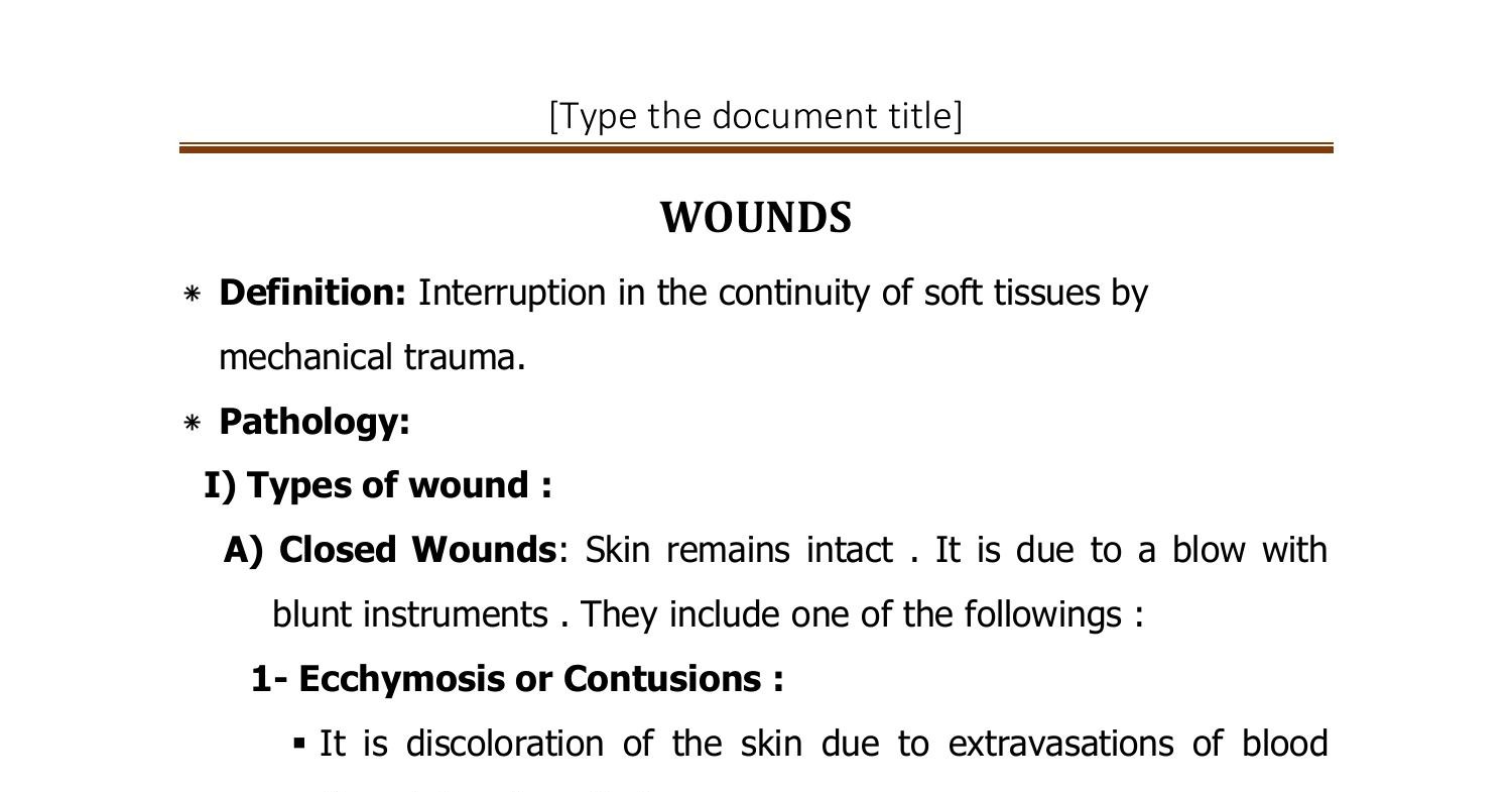 Wounds.doc | DocDroid