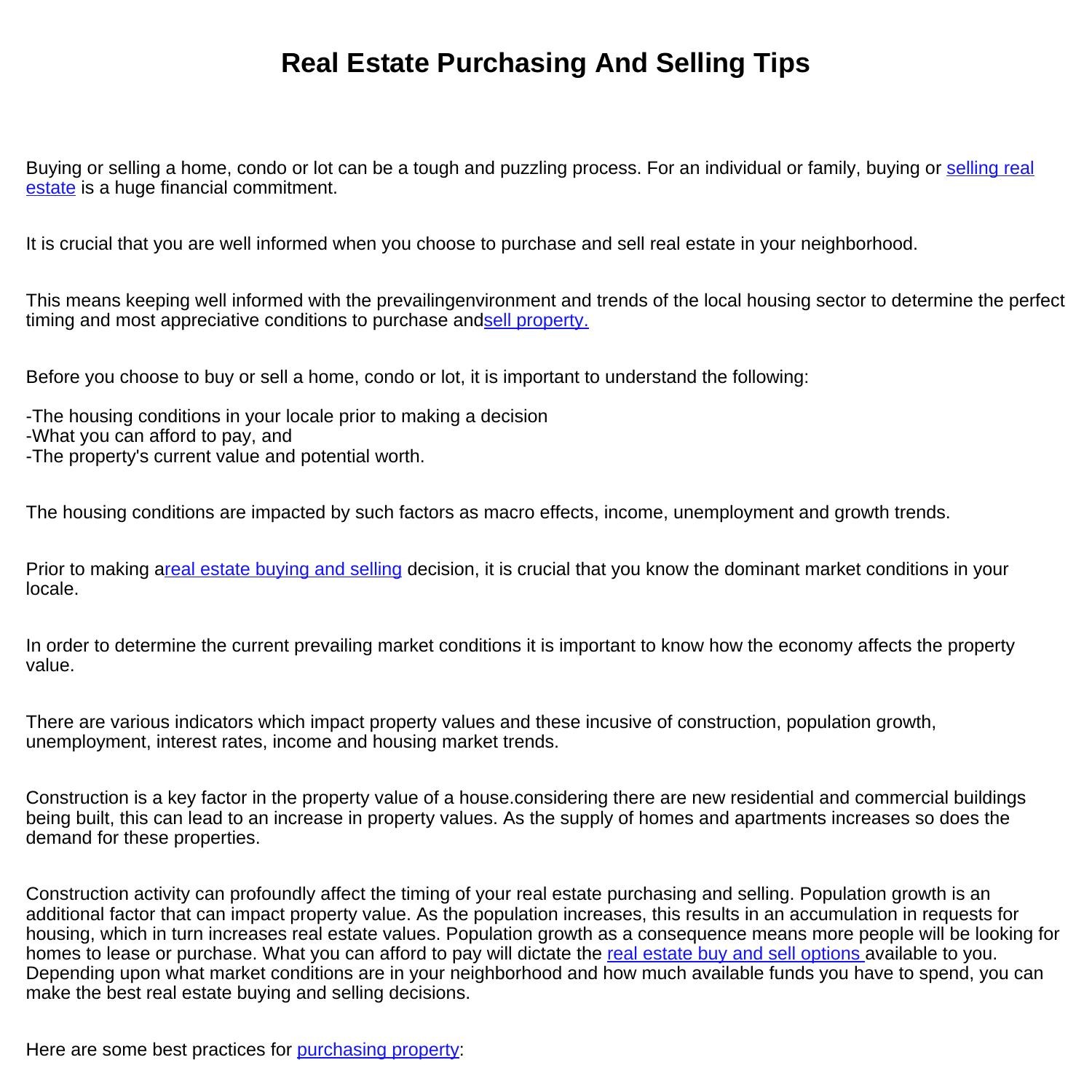 Real_Estate_Purchasing_And_Selling_Tips_0KvbDq.pdf.pdf | DocDroid