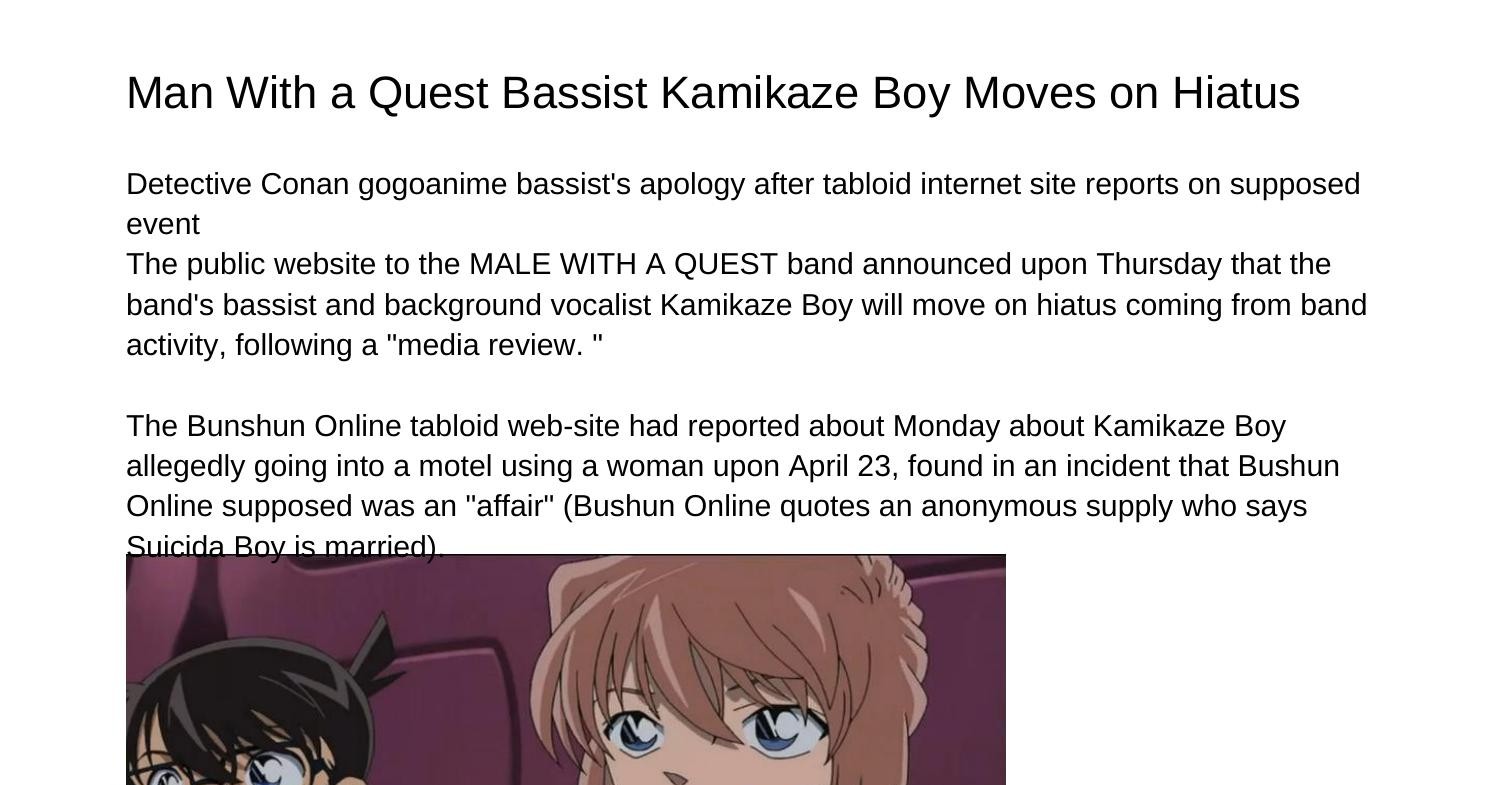 Guy With a Quest Bassist Kamikaze Young man Continues Hiatusjanrq.pdf ...