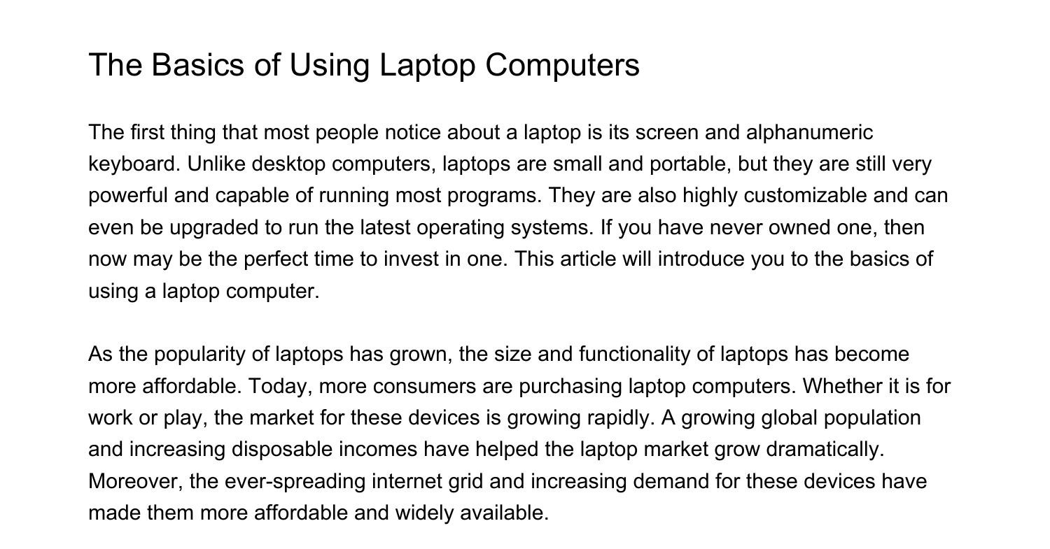 The Basics of Using Laptop Computersjbhle.pdf.pdf | DocDroid