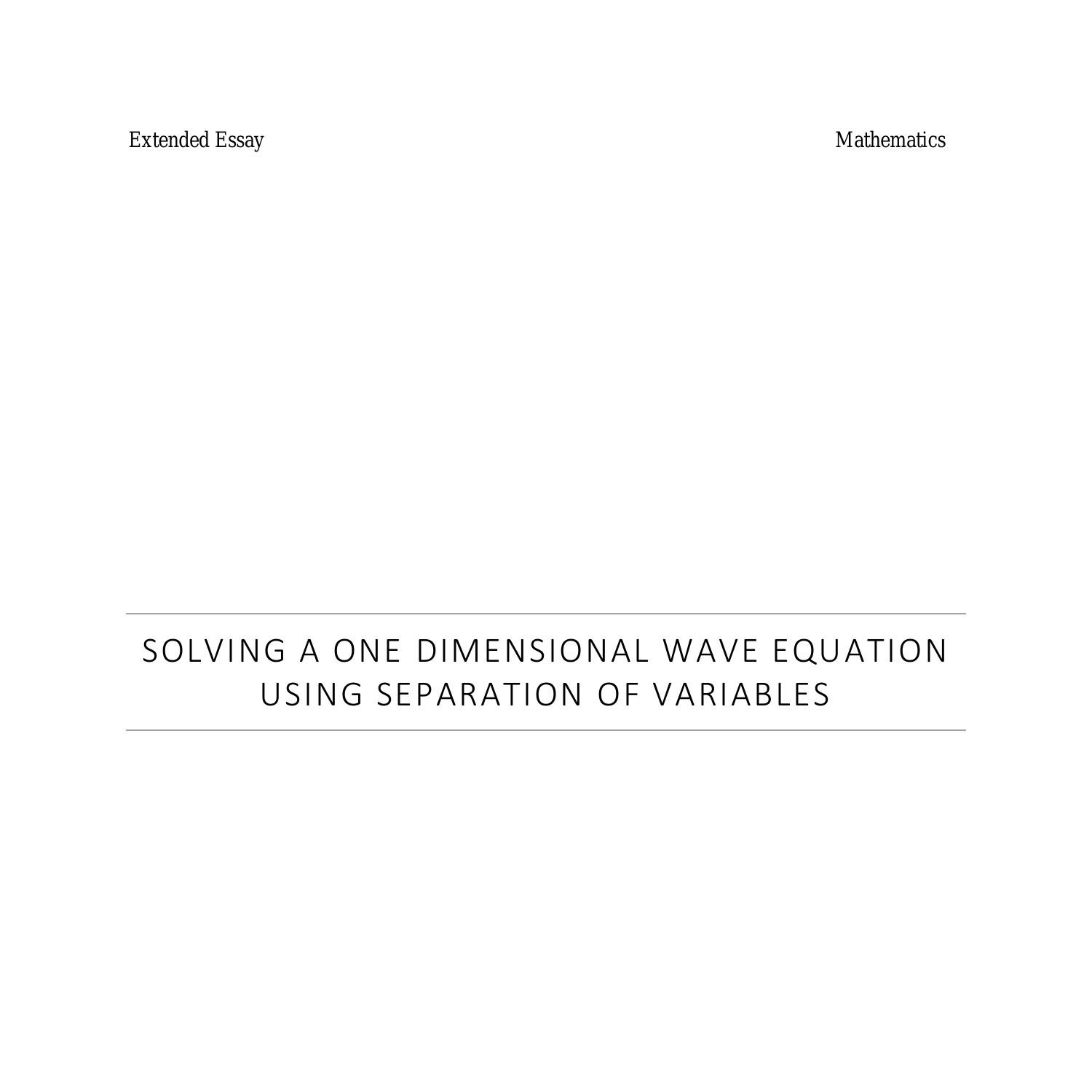 Extended Essay Math Copy pdf DocDroid