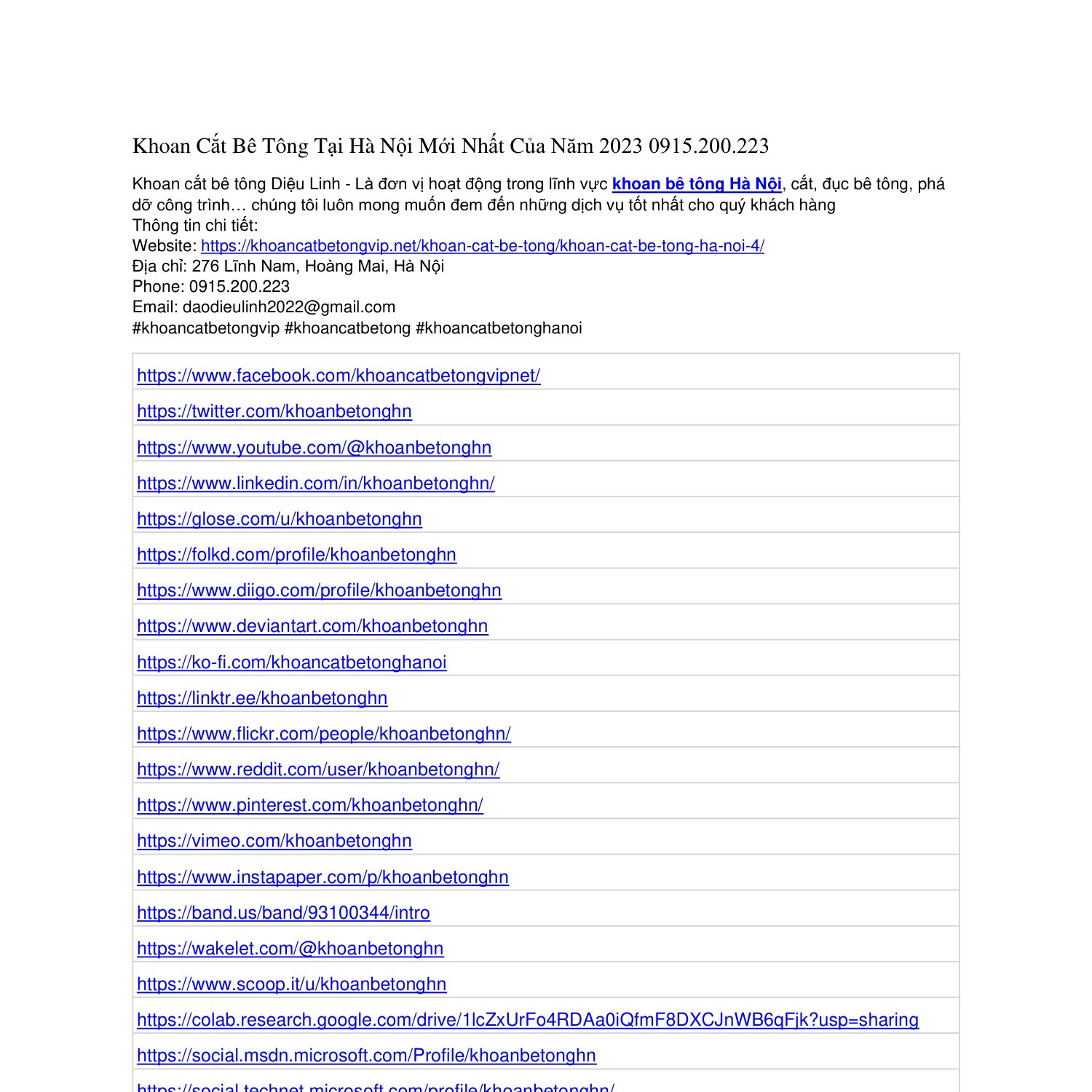 Khoan Cắt Bê Tông Hà Nội.docx | DocDroid