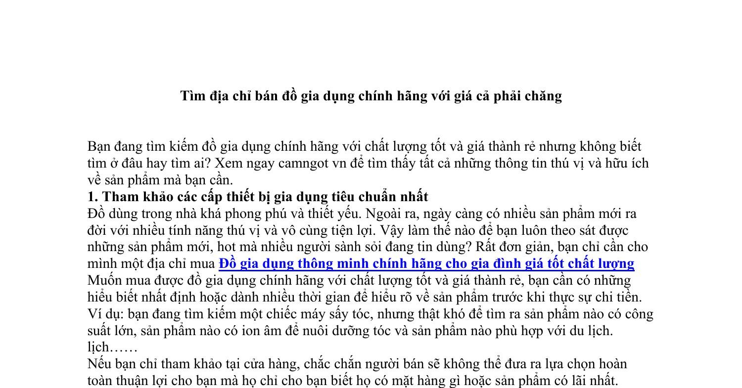 Tim dia chi ban do gia dung chinh hang voi gia ca phai chang.docx ...