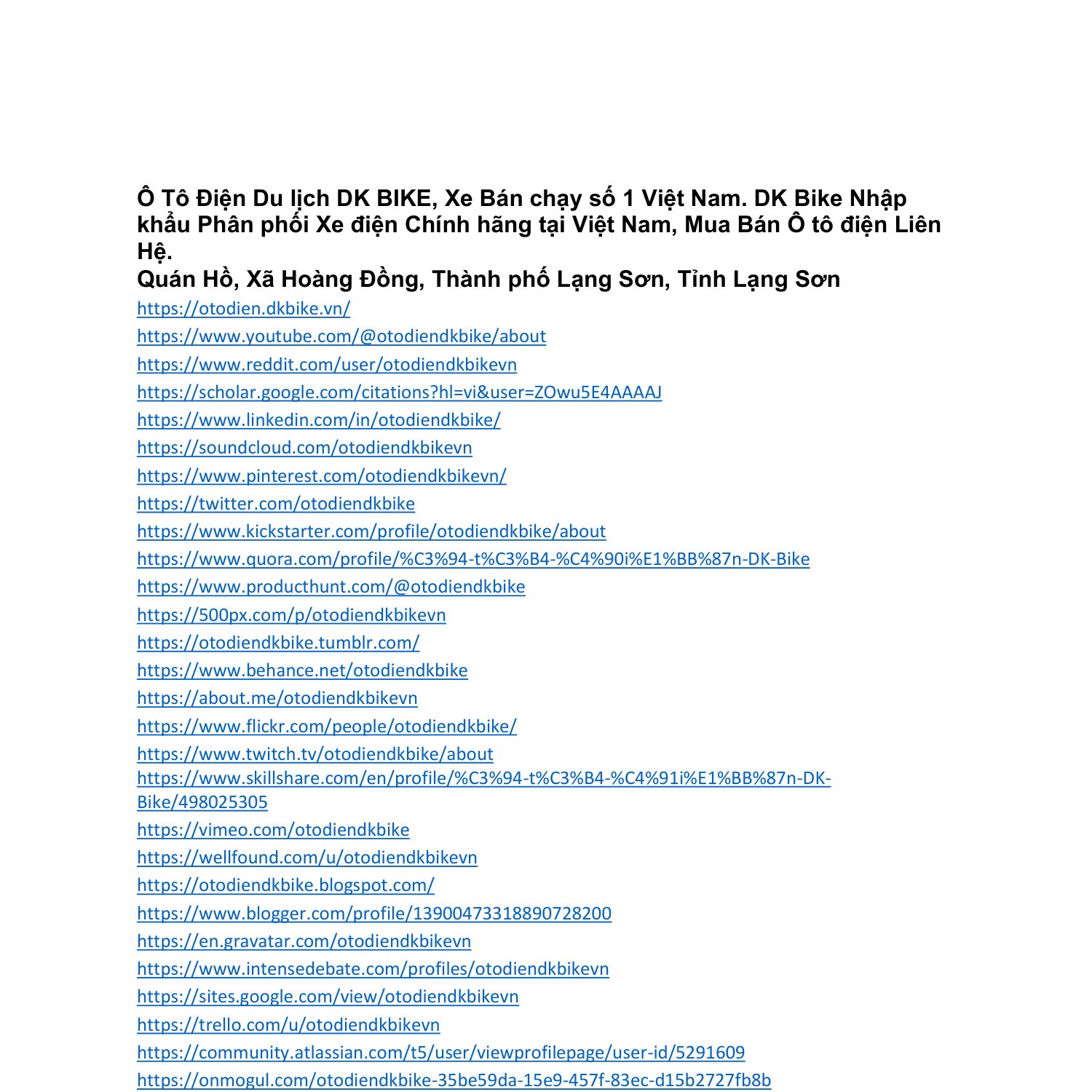 Ô Tô Điện Du lịch DK BIKE.docx | DocDroid
