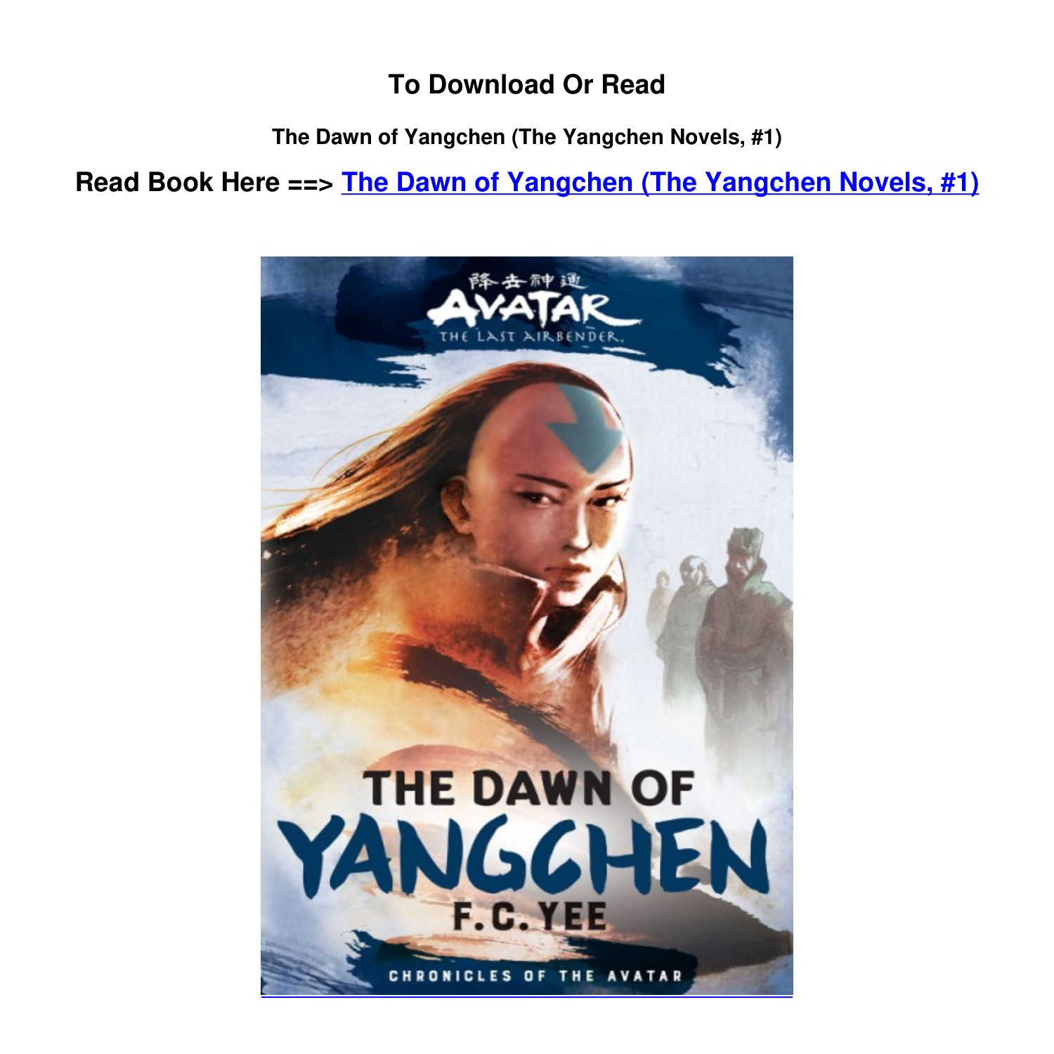 Pdf download The Dawn of Yangchen The Yangchen Novels 1 BY F C Yee.pdf ...