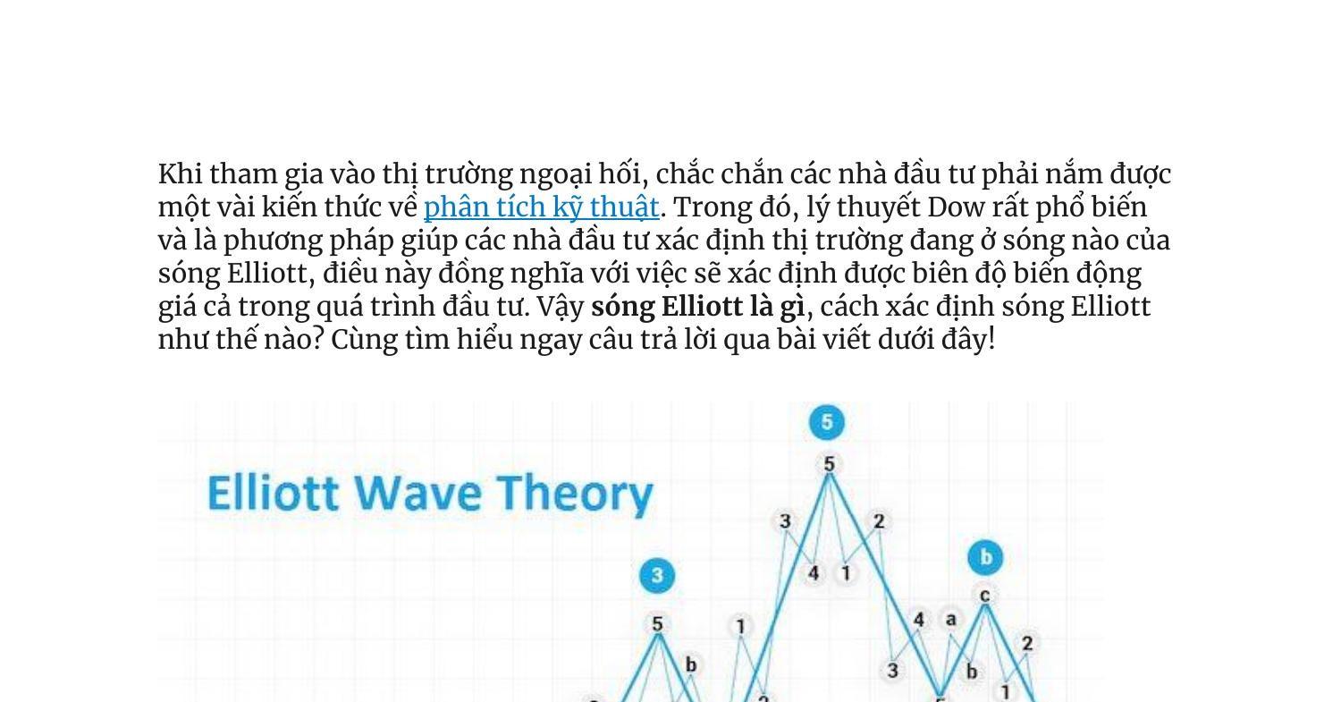 Lý thuyết Sóng Elliott là gì_Cách xác định biên độ sóng Elliott chính ...