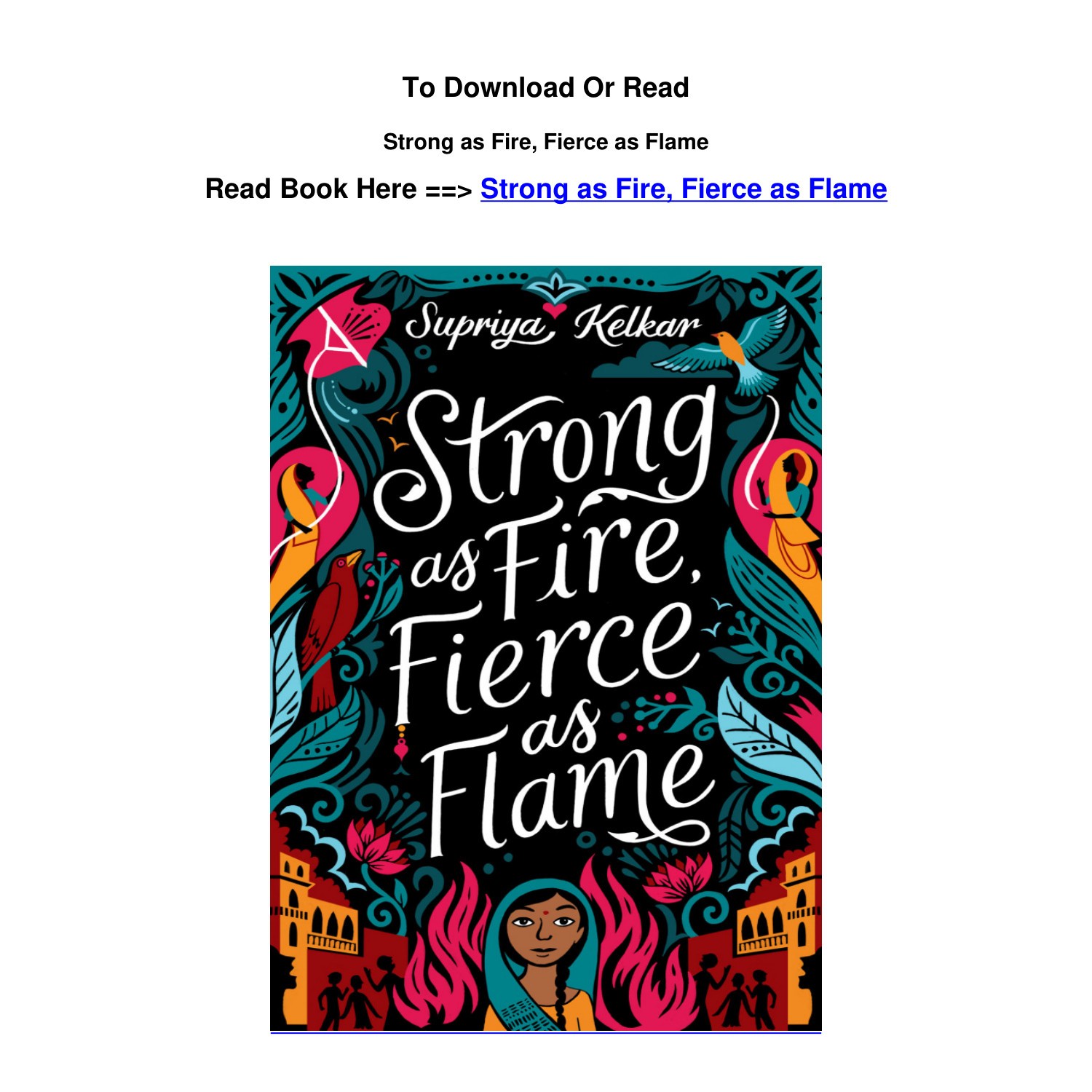 DOWNLOAD PDF Strong as Fire Fierce as Flame BY Supriya Kelkar.pdf ...