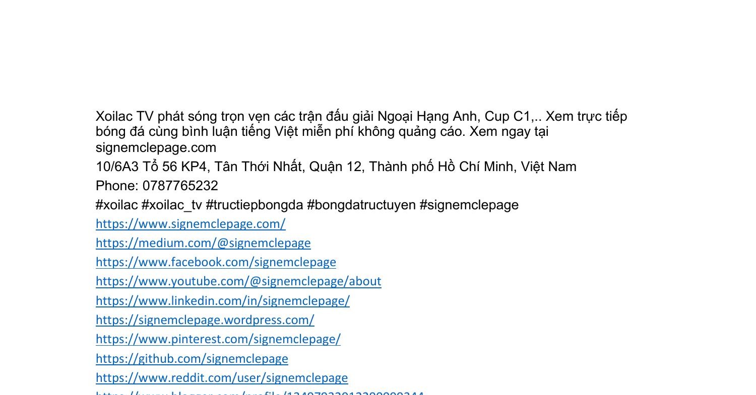 Xoilac TV.docx | DocDroid