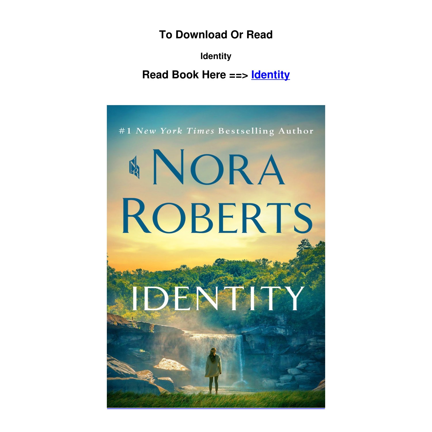 Download EPUB Identity BY Nora Roberts.pdf | DocDroid