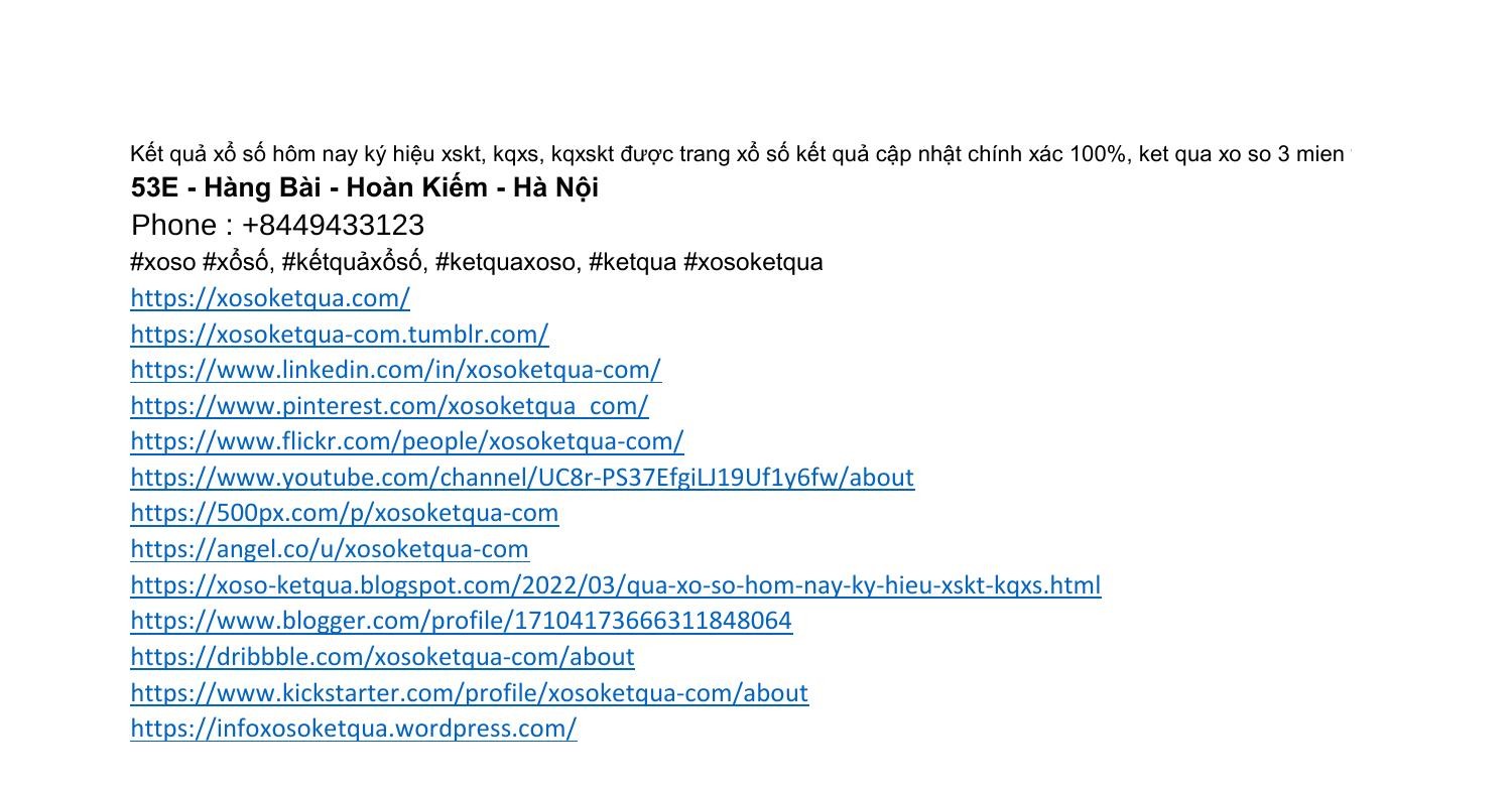 xổ số kết quả.xlsx | DocDroid