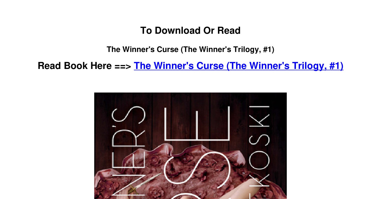 Pdf Download The Winner s Curse The Winner s Trilogy 1 BY Marie Rutkoski.pdf | DocDroid