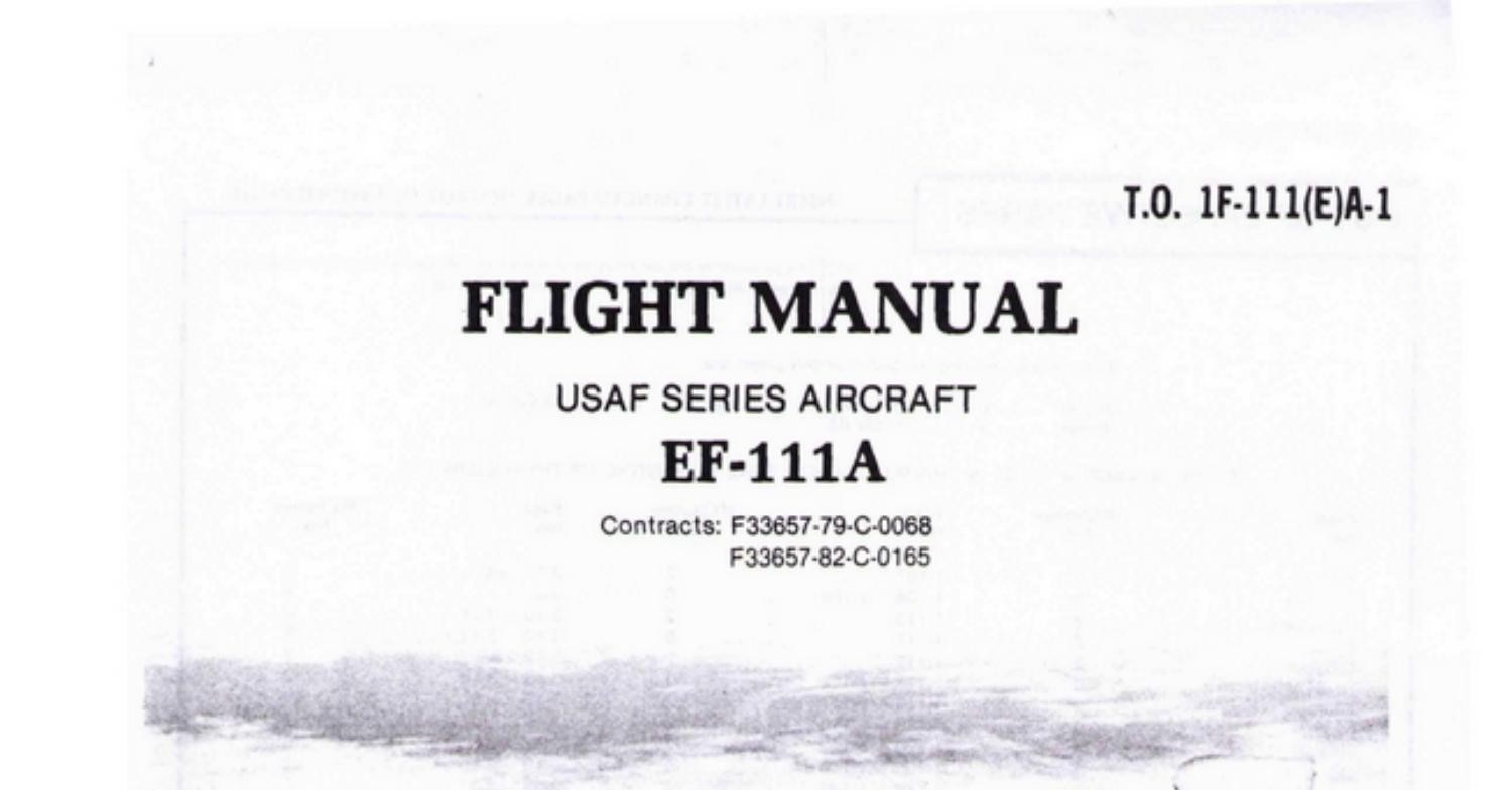 General Dynamics EF-111A Raven Flight Manual.pdf | DocDroid