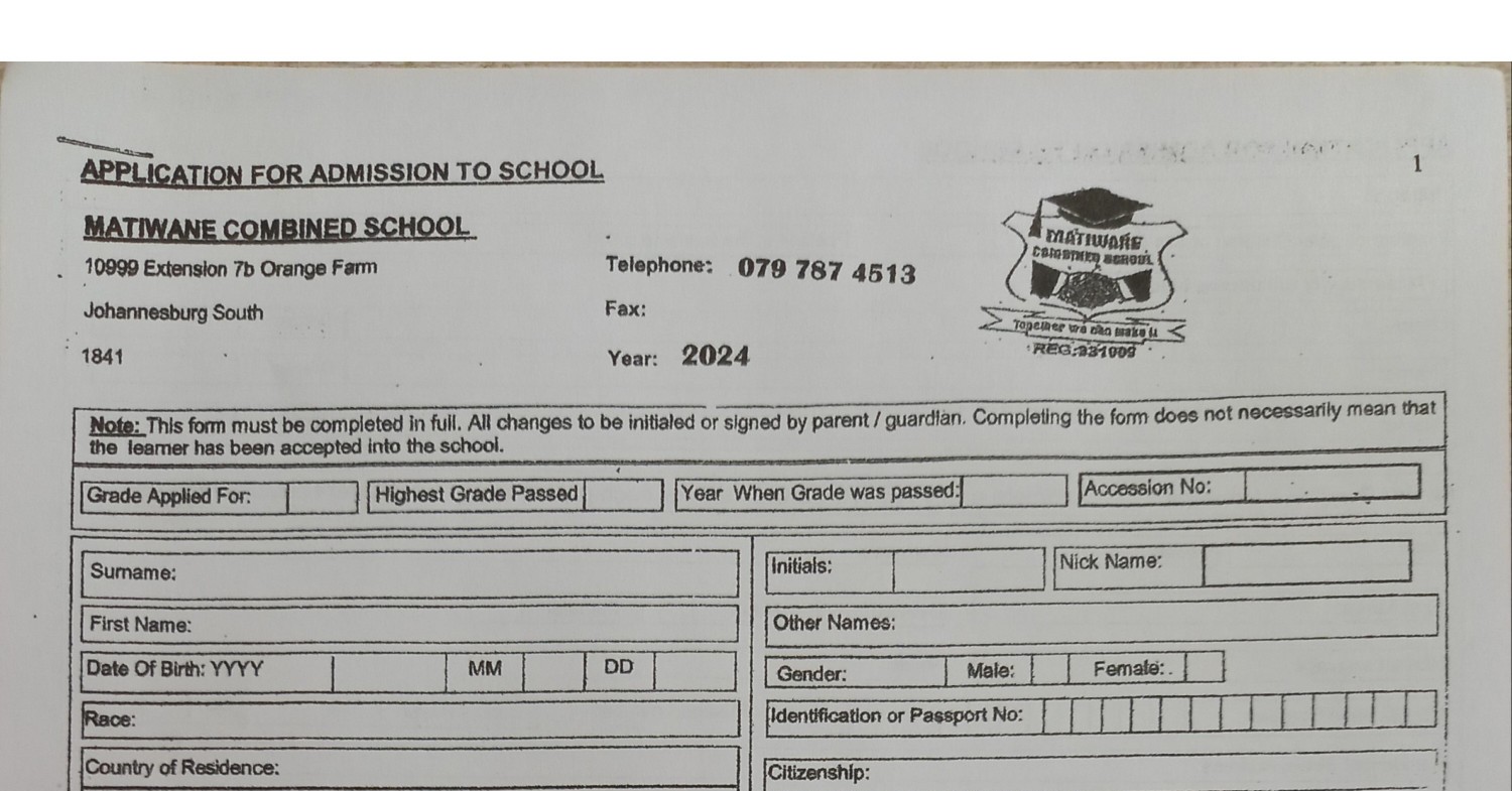 2024 ADMISSION LEARNER ADMISSION FORM.pdf | DocDroid