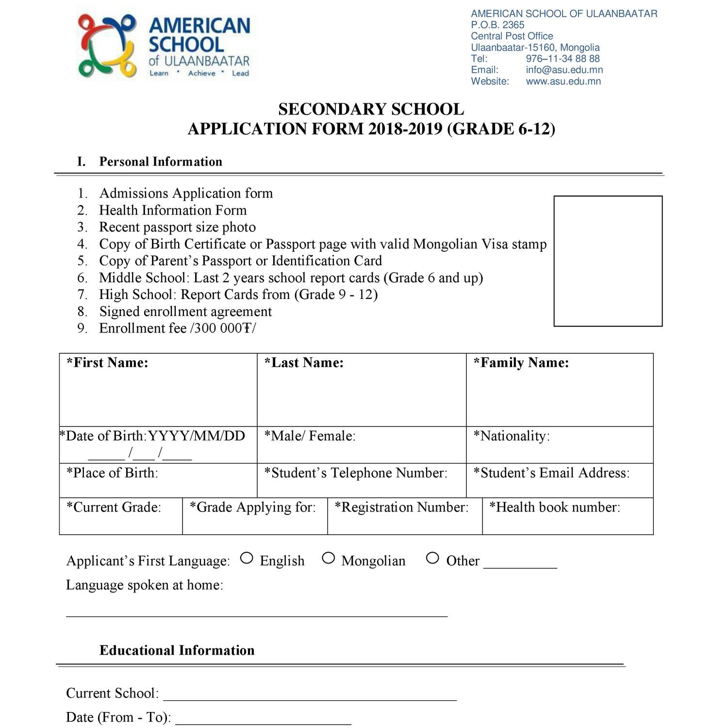 SS Application form Eng 2018-2019.pdf | DocDroid