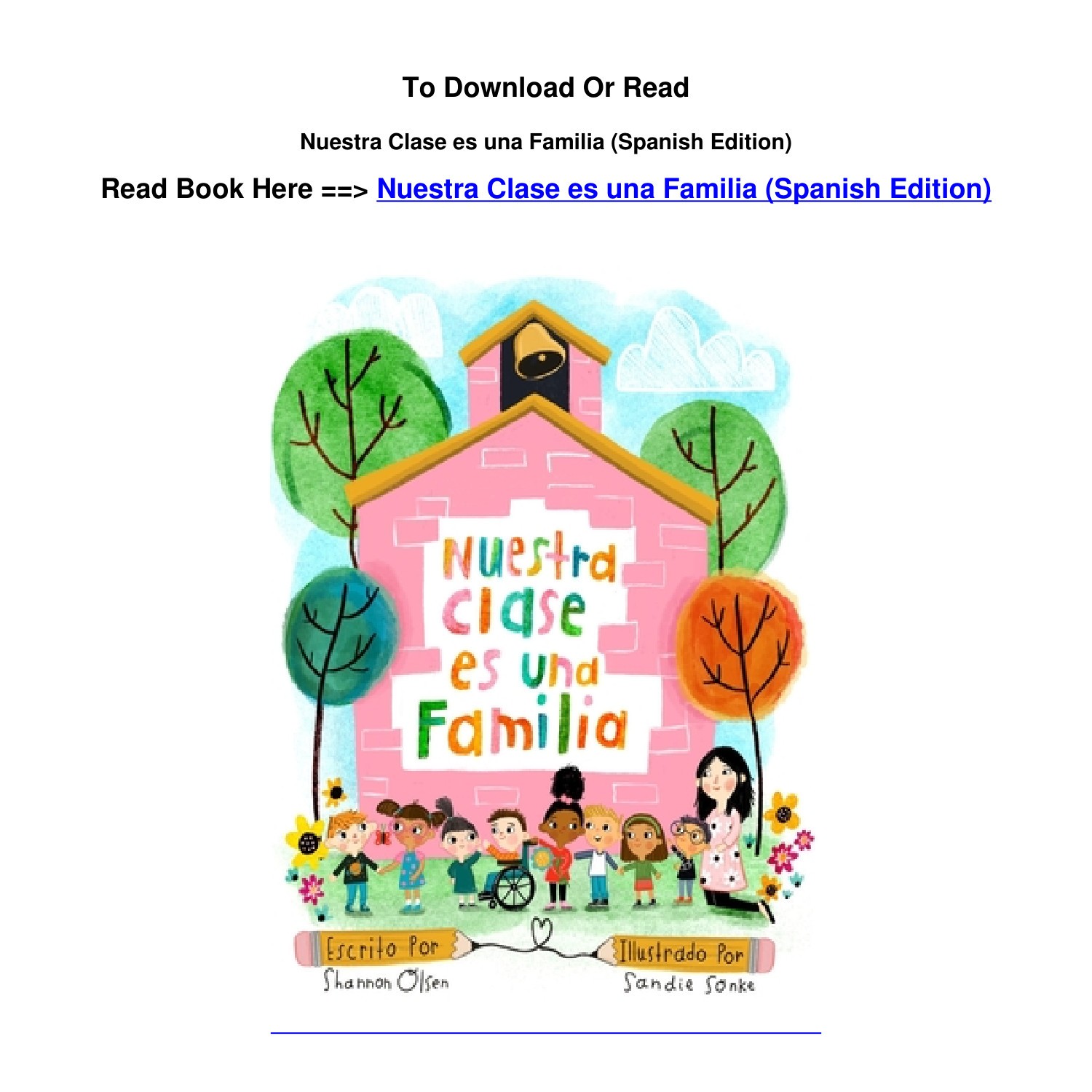 DOWNLOAD epub Nuestra Clase es una Familia Spanish Edition By Shannon Olsen.pdf | DocDroid