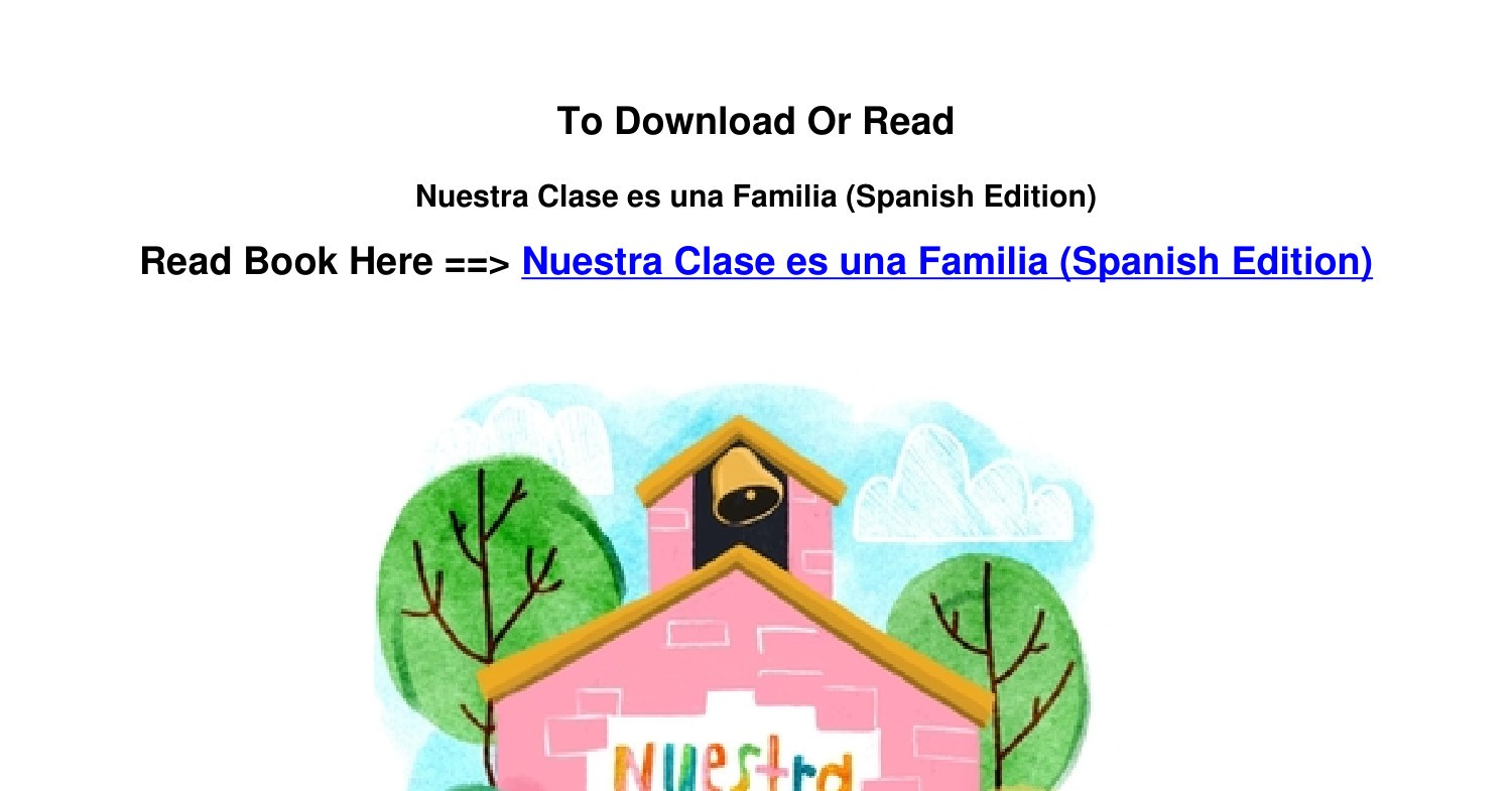 DOWNLOAD epub Nuestra Clase es una Familia Spanish Edition By Shannon ...