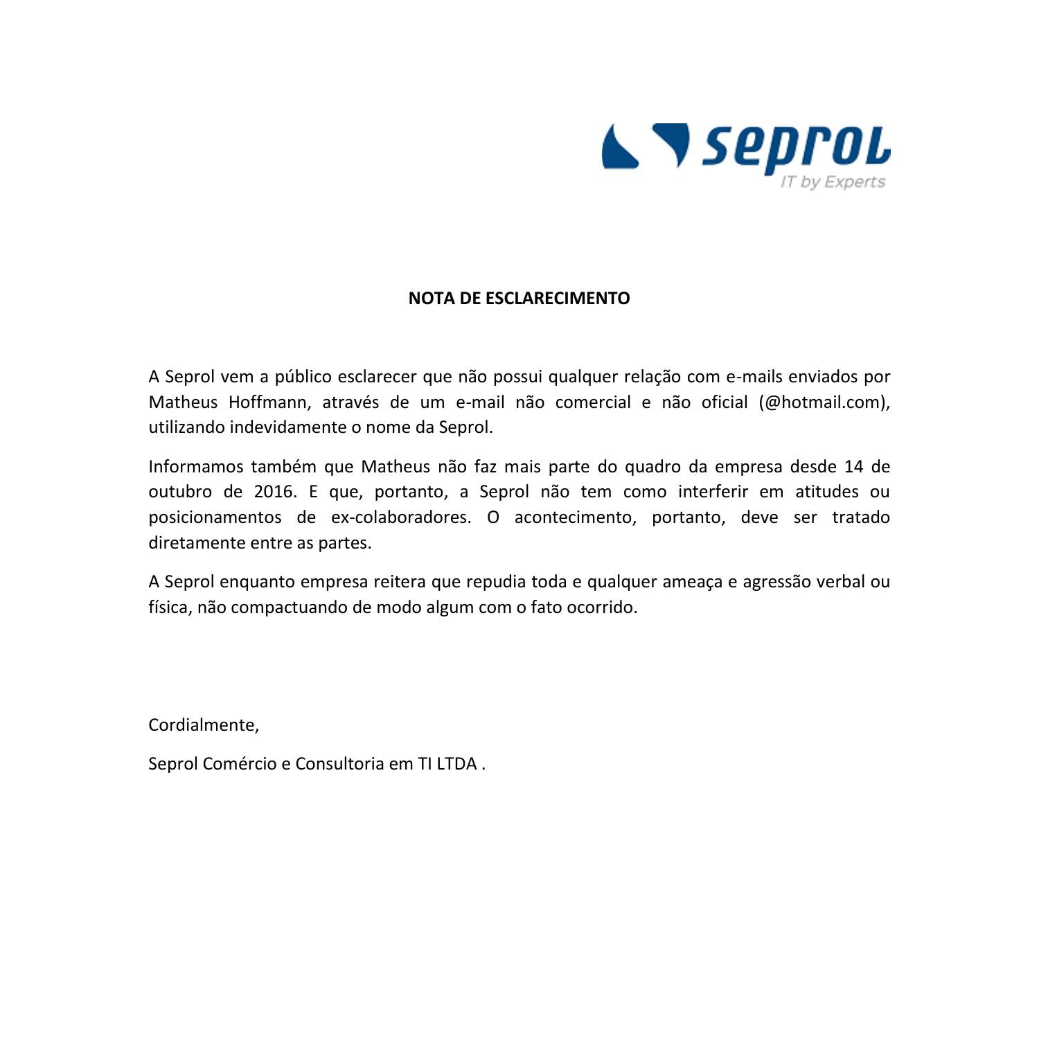 Nota De Esclarecimento pdf DocDroid