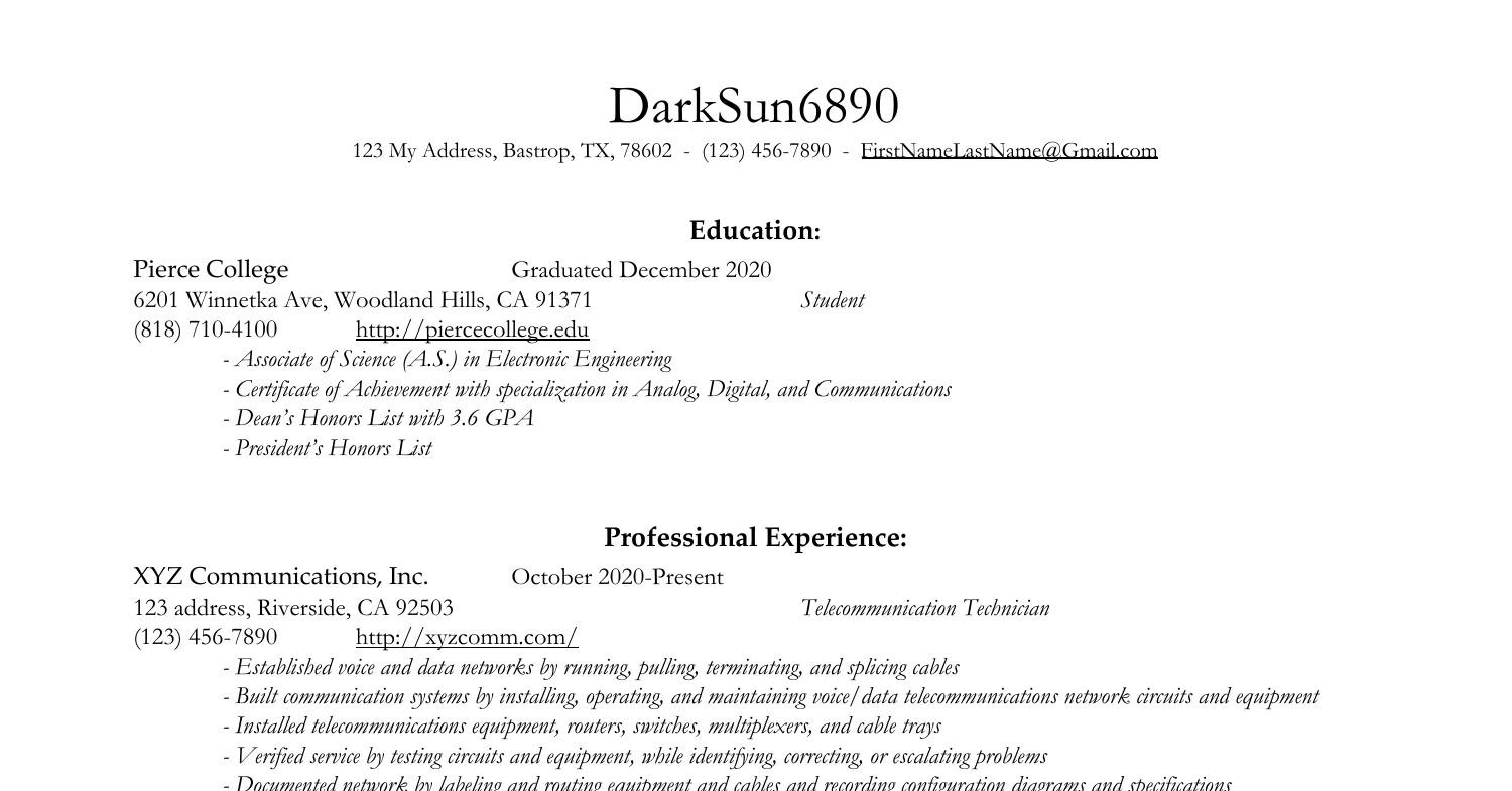 Fake Resume.pdf | DocDroid