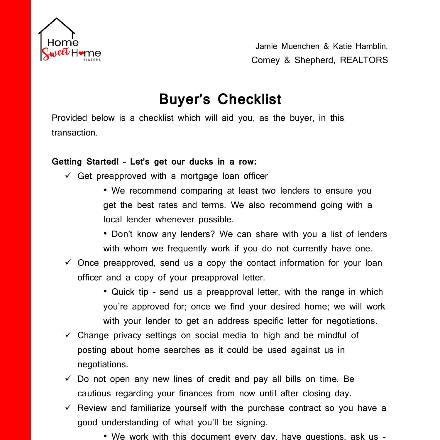 BUYERS CHECKLIST.pdf | DocDroid
