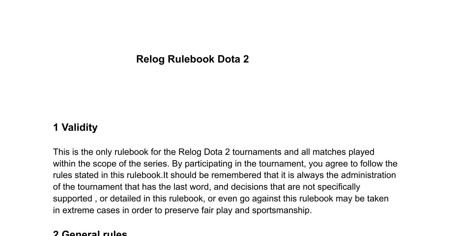 Relog_Rulebook_Dota_2.pdf | DocDroid