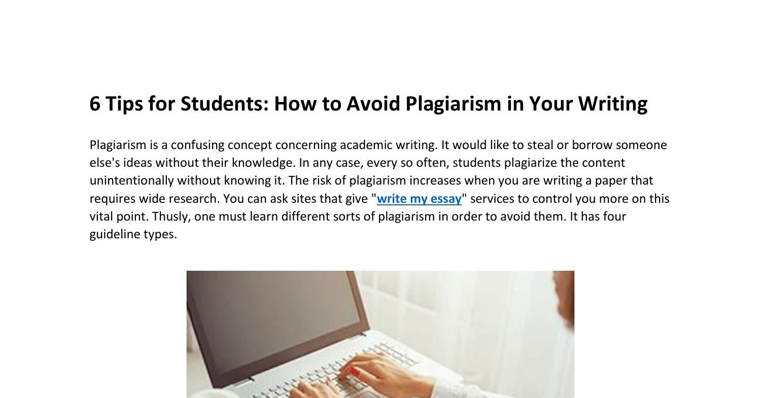 6 Tips for Students How to Avoid Plagiarism in Your Writing.docx | DocDroid