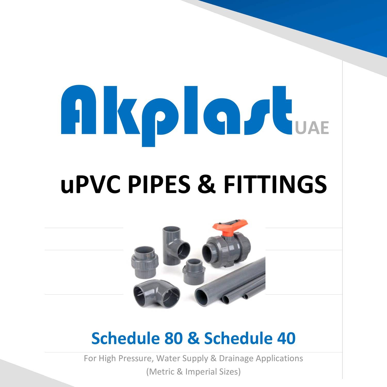 AKPLAST - uPVC Sch 80 & Sch 40 Pipes & Fittings Catalog.pdf | DocDroid