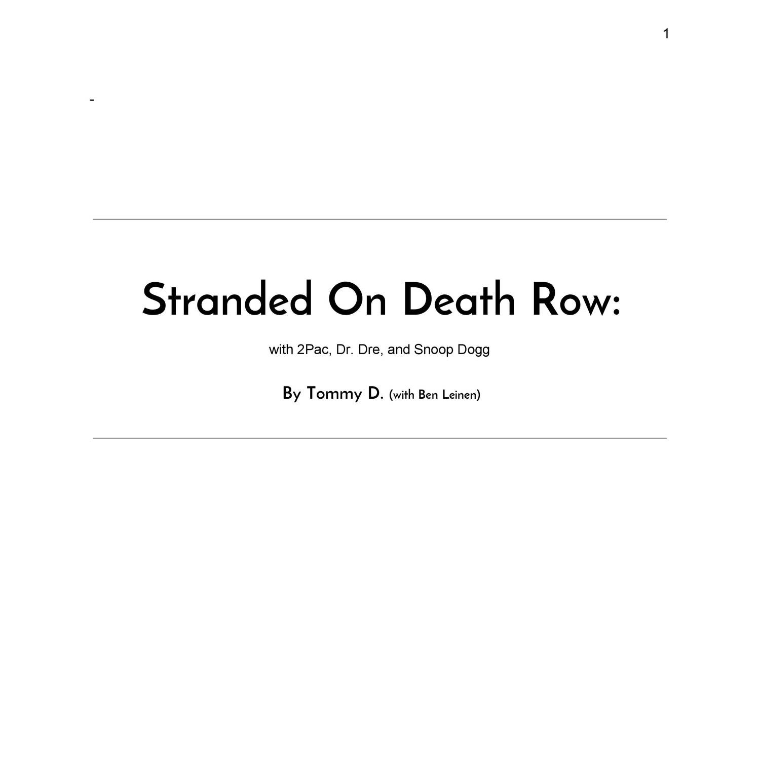 Stranded On Death Row: Chapter 1 Demo.pdf | DocDroid
