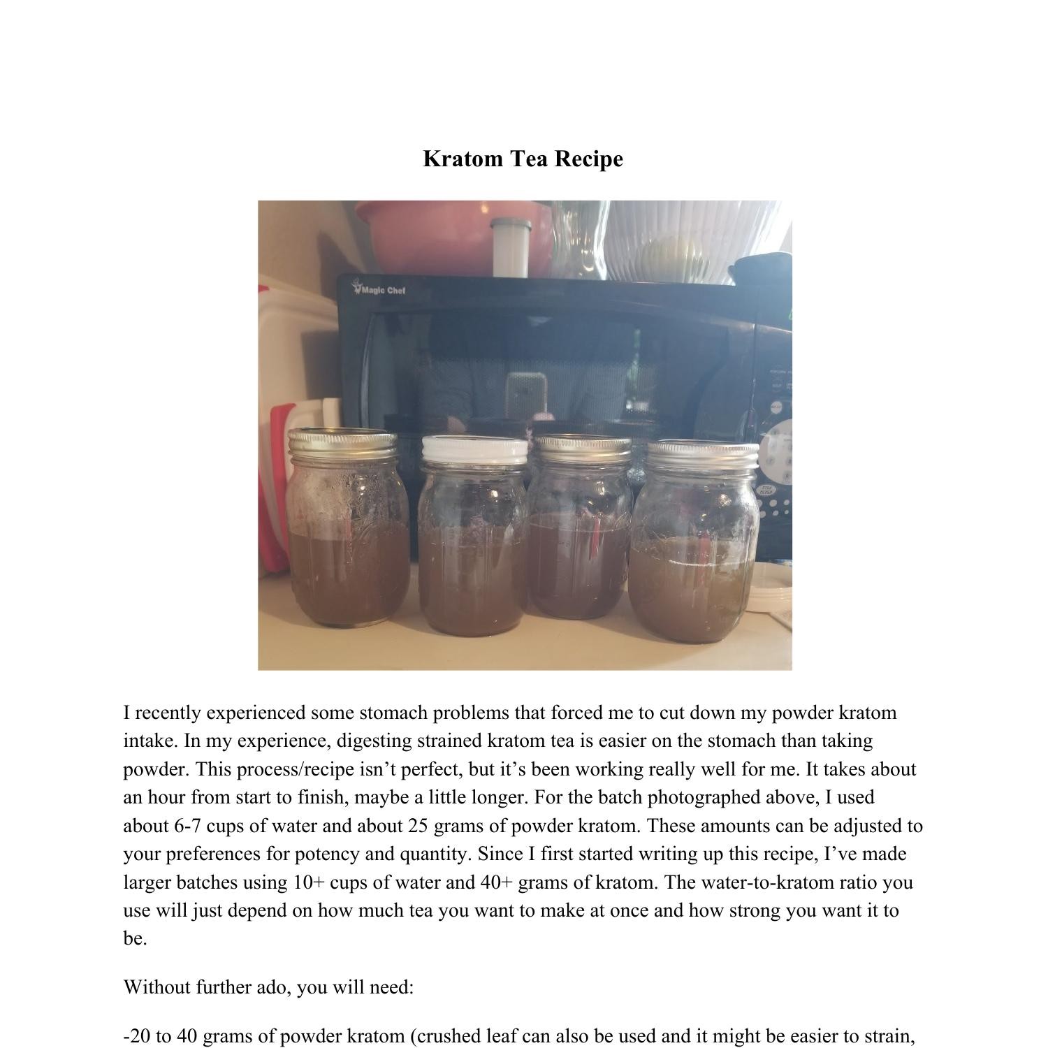 Kratom Tea Recipe.pdf | DocDroid