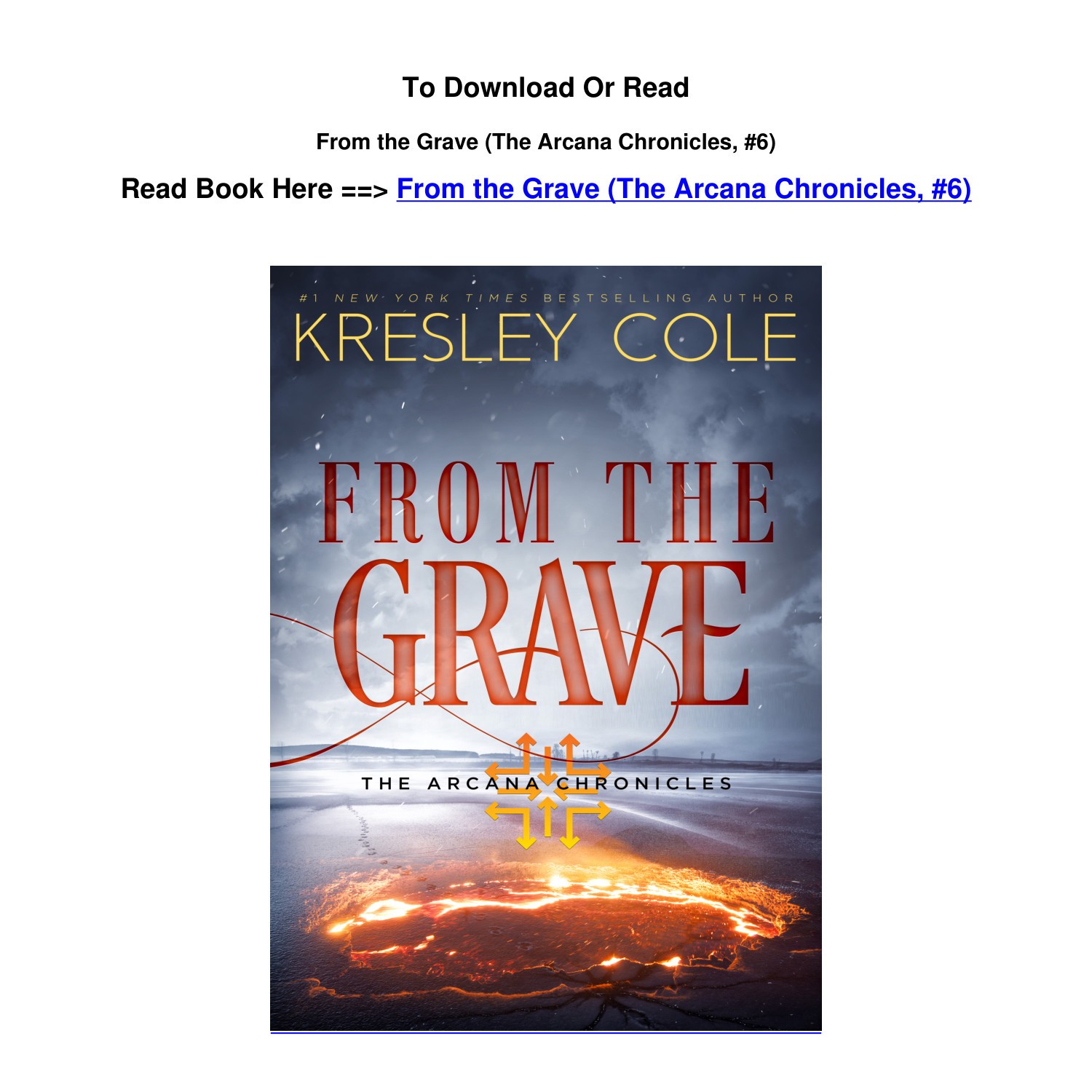 download PDF From the Grave The Arcana Chronicles 6 By Kresley Cole.pdf | DocDroid